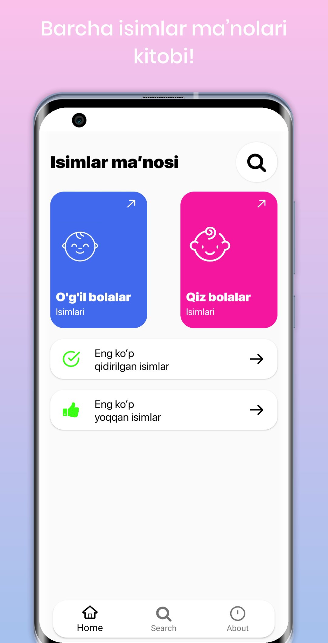 Descargar Isimlar maʼnosi kitobi APK Última Versión 1.0 para Android
