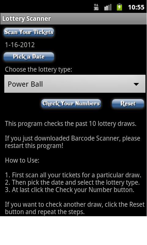 Lottery Scanner Latest Version 1.4 for Android