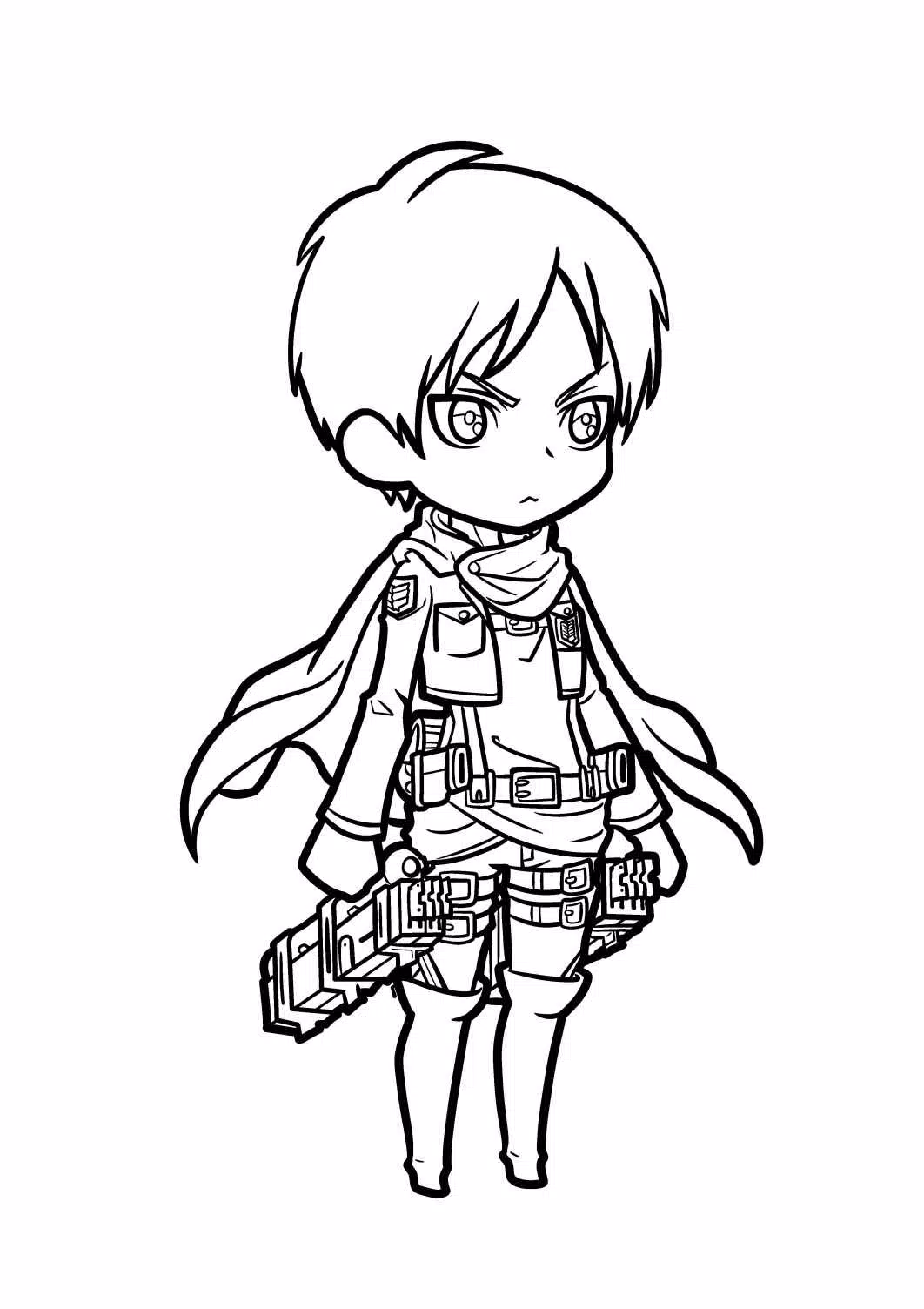Eren Jaeger Chibi Drawing