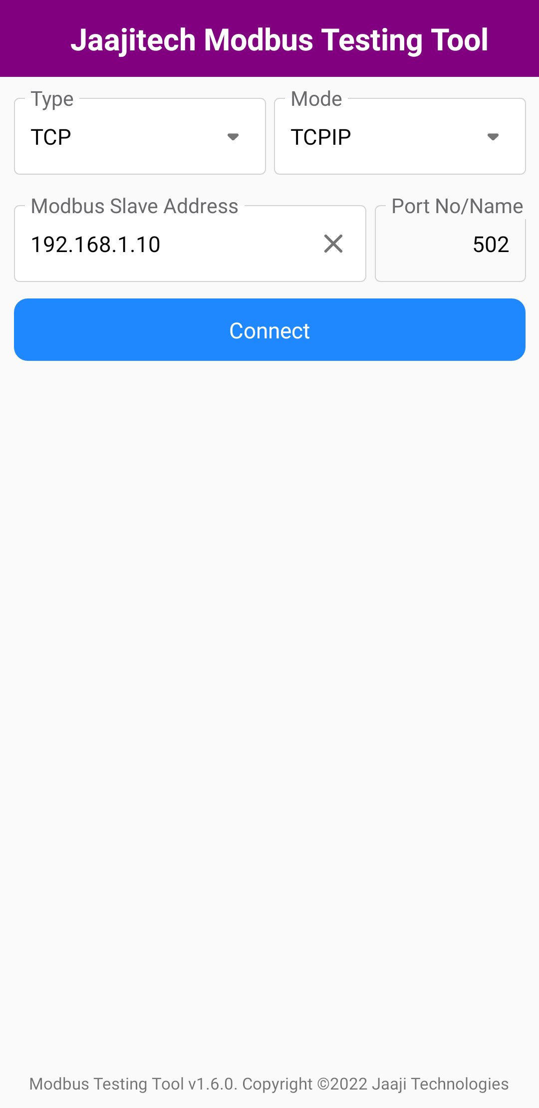 Jaajitech Modbus Test App APK for Android Download