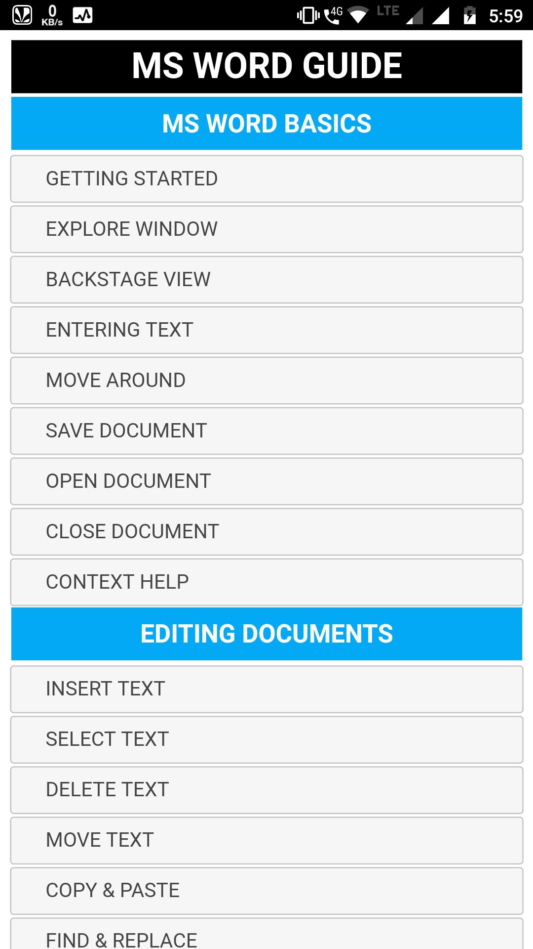 Learn MS Word Complete Guide (OFFLINE) APK for Android Download Learn MS Word Complete Guide (OFFLINE) APK for Android Download
