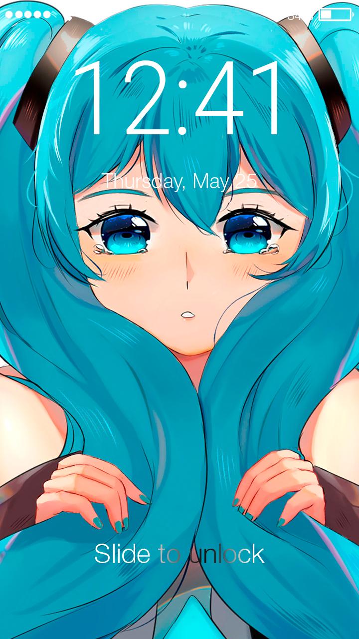 Hatsune Girl Theme Miku Anime Screen Lock Apk For Android Download