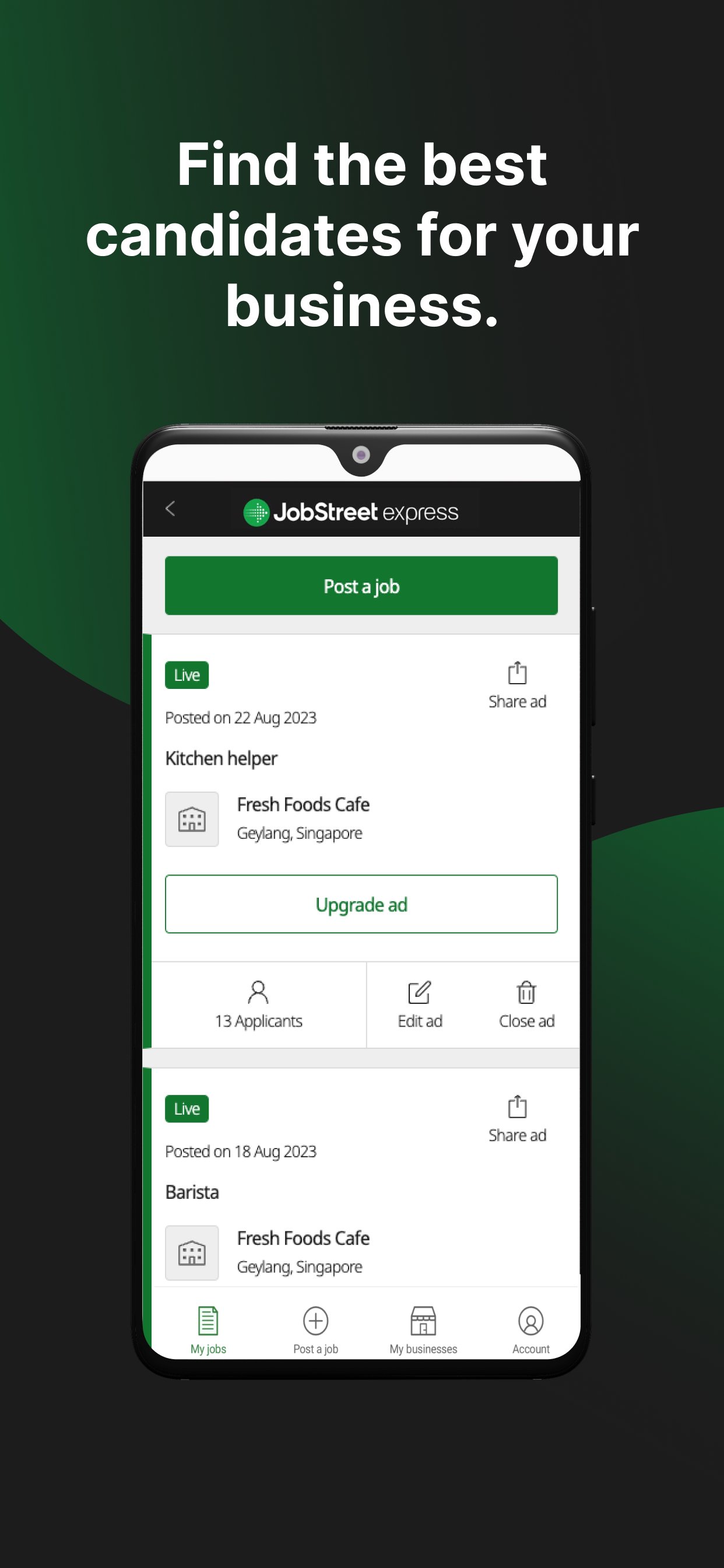 Jobstreet Express - Hiring app APK for Android Download