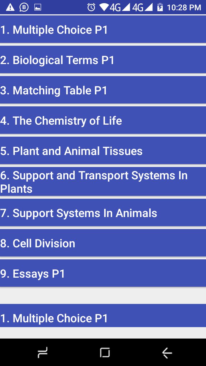 Android ডাউনলোডের জন্য Grade 10 Life Sciences APK Android ডাউনলোডের জন্য Grade 10 Life Sciences APK