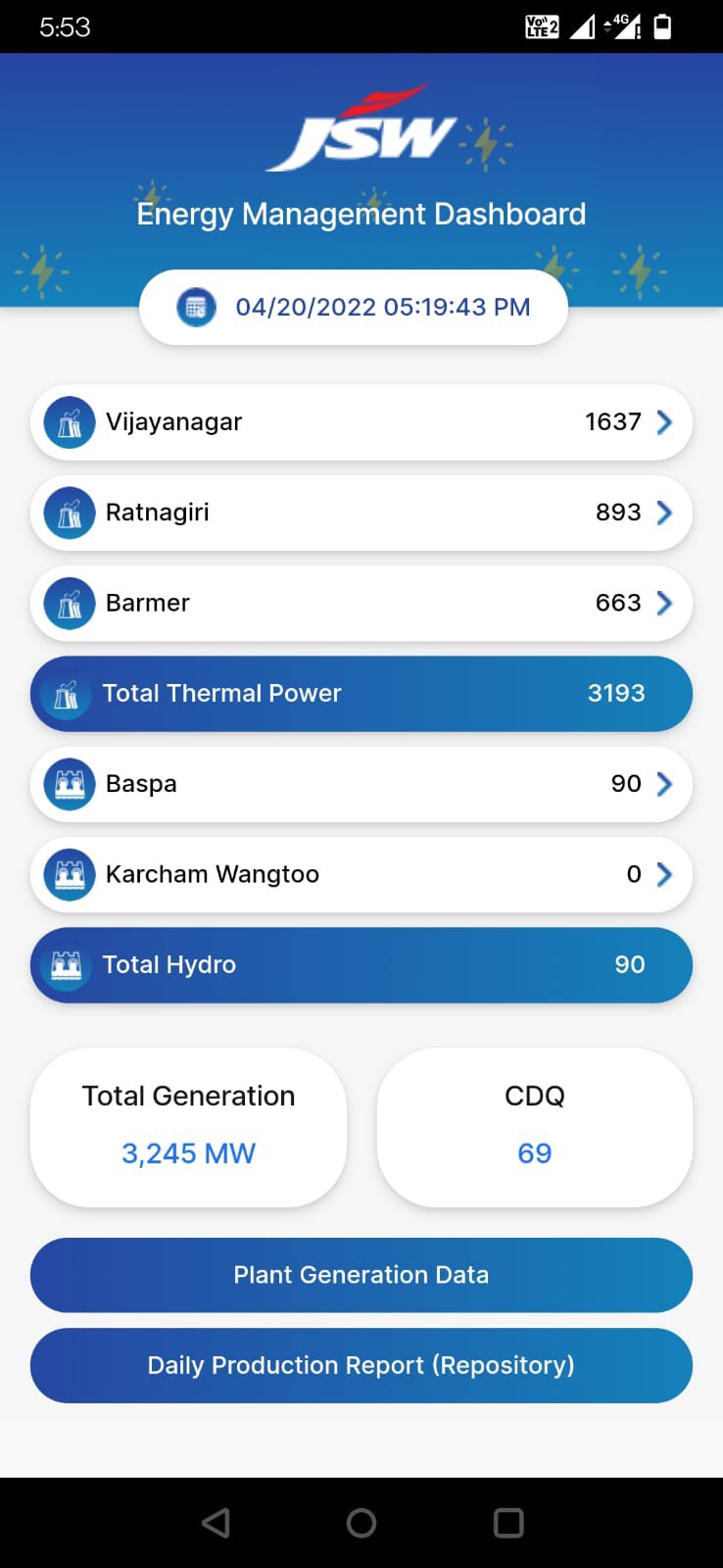 JSW Energy APK للاندرويد تنزيل