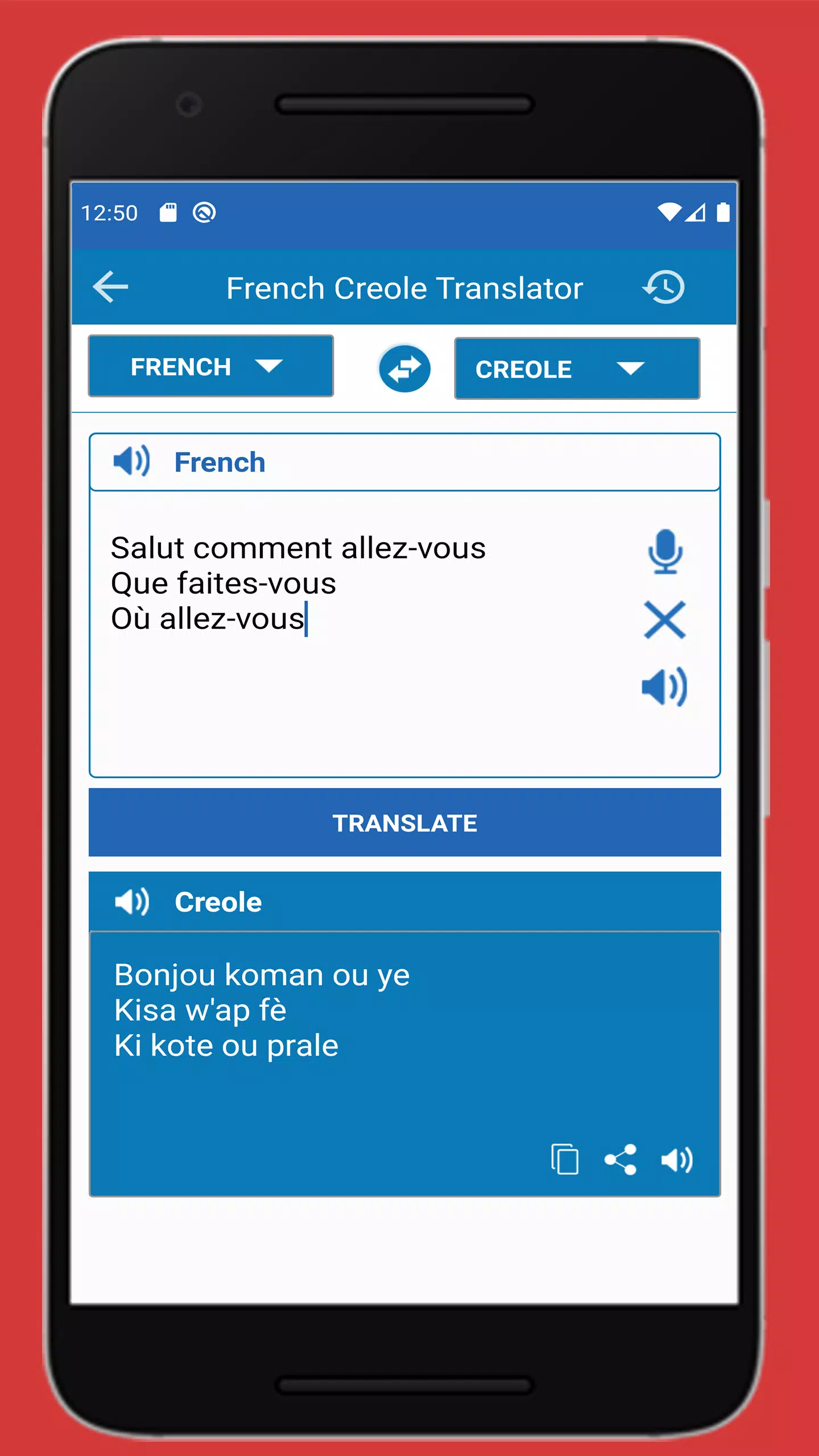 French Creole Language Translation