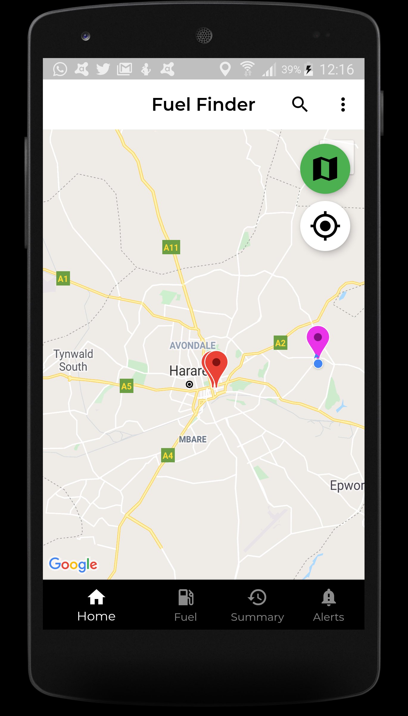 Fuel Finder - Zimbabwe APK für Android herunterladen