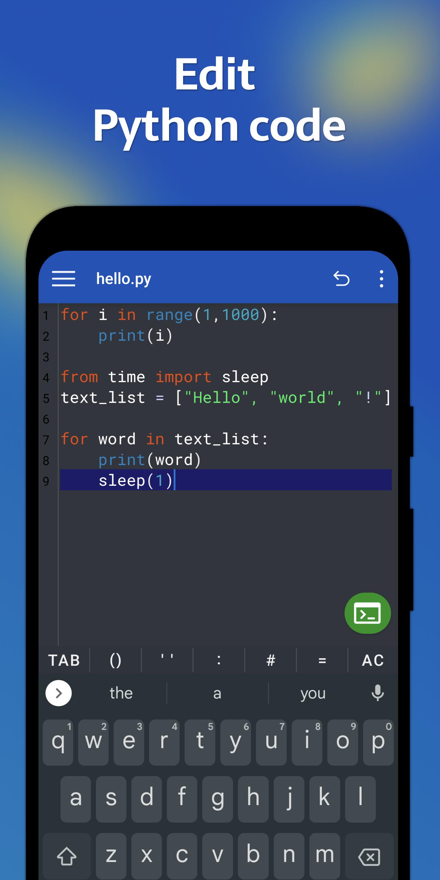 Python Mobile - IDE APK for Android Download Python Mobile - IDE APK for Android Download
