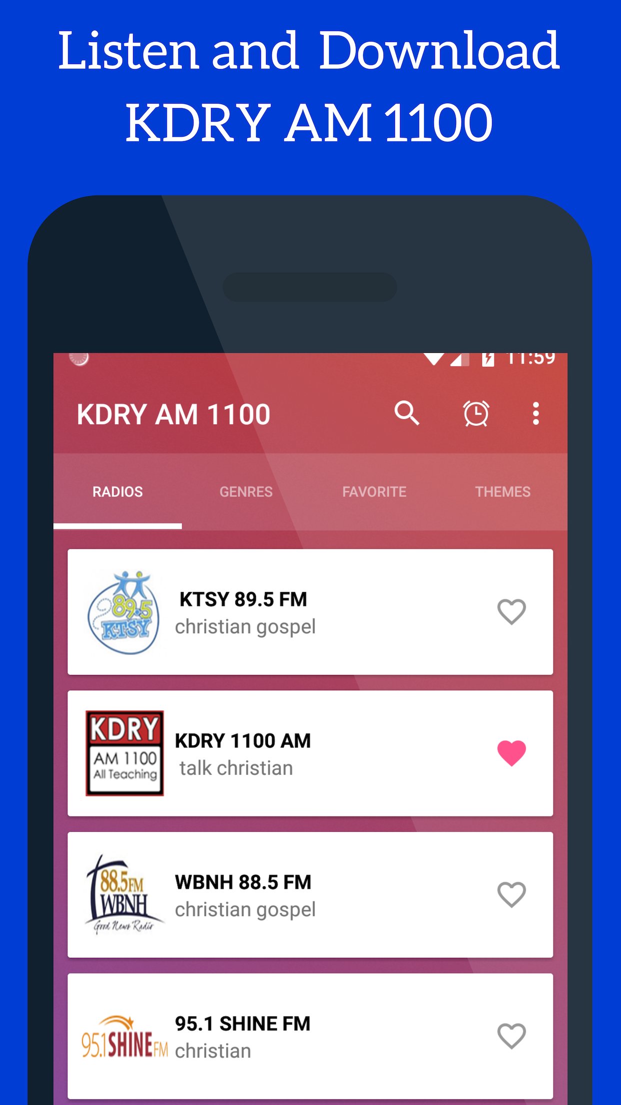 KDRY AM 1100 Radio Station APP San Antonio Texas APK 1.1 pour Android ...