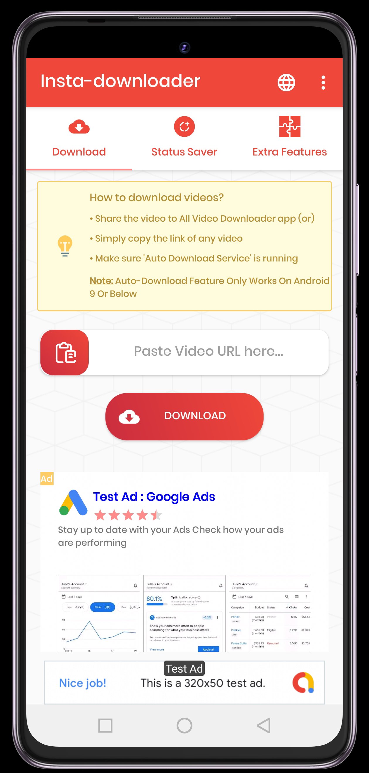 Insta-down - downloader for IG APK للاندرويد تنزيل