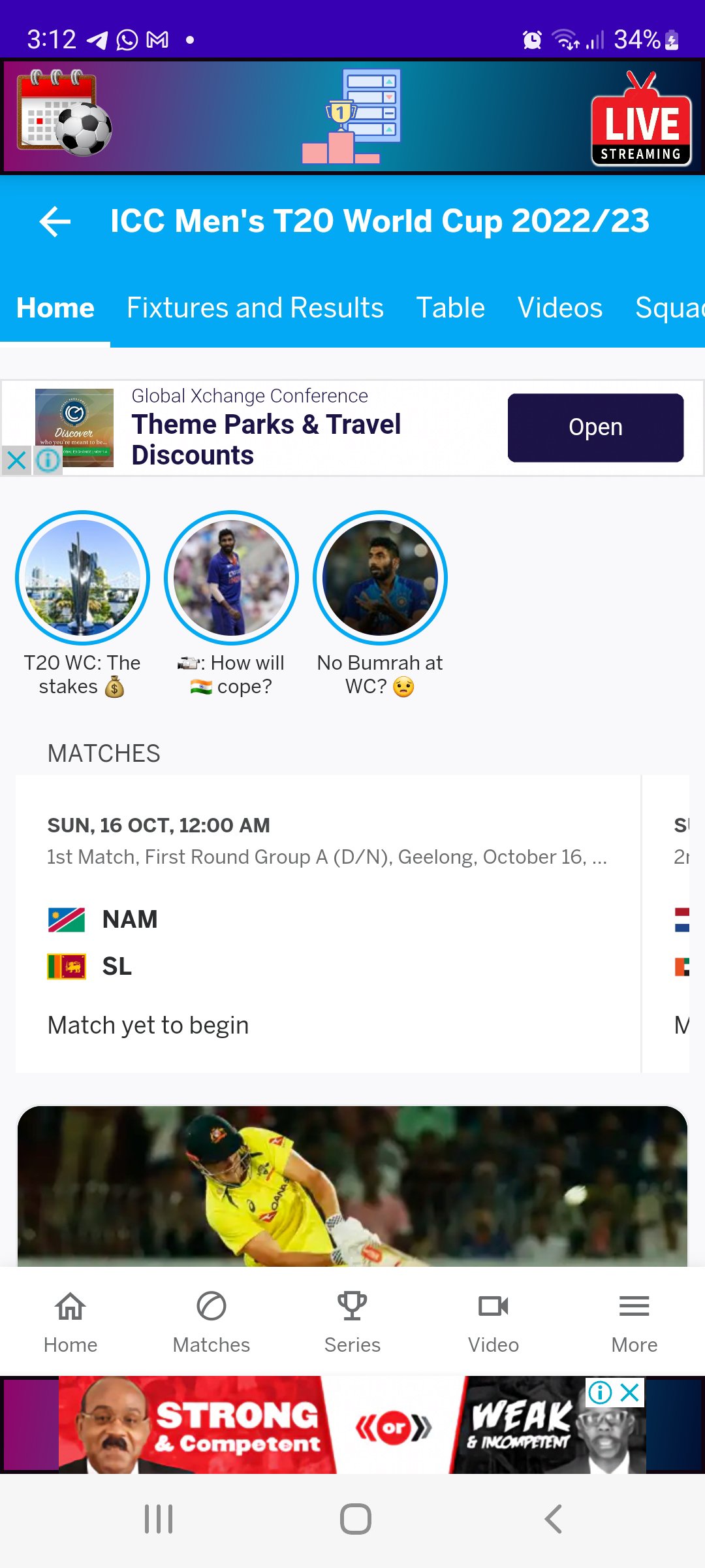 CWC Schedule Updates APK for Android Download