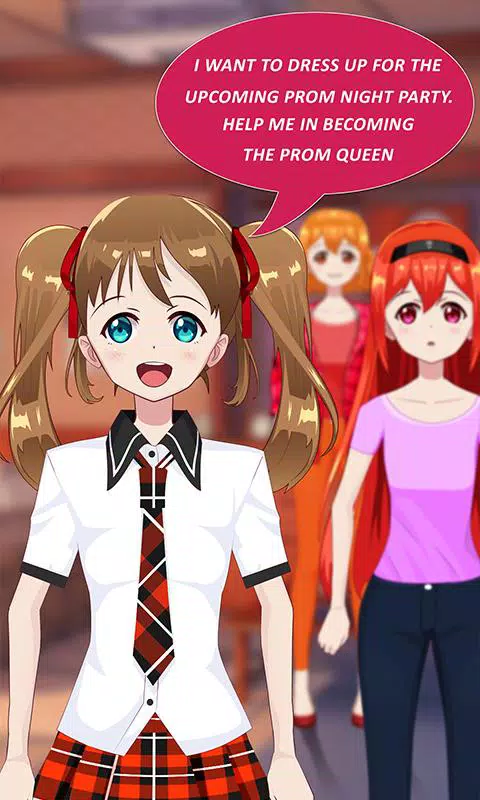 Anime Girl In A Prom Dress