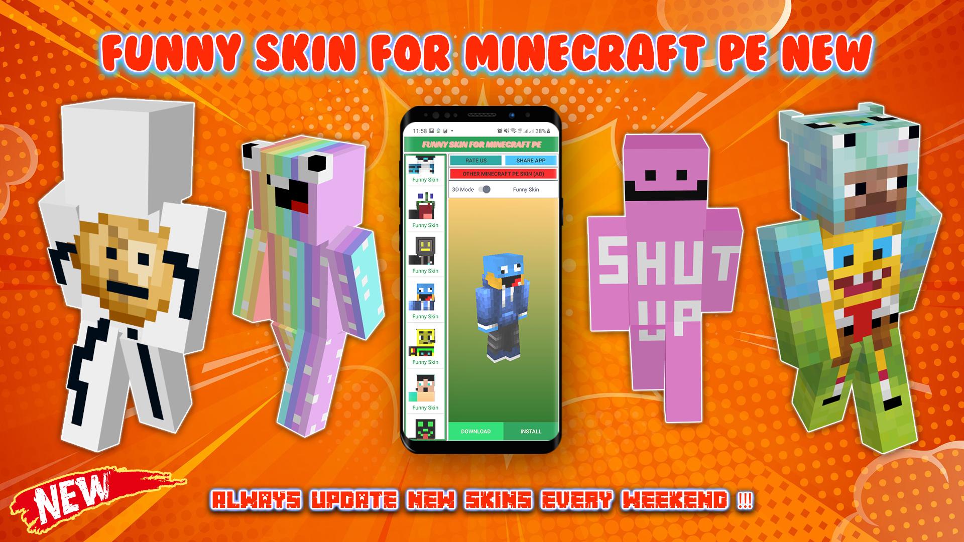 Funny Skin for Minecraft PE APK untuk Unduhan Android