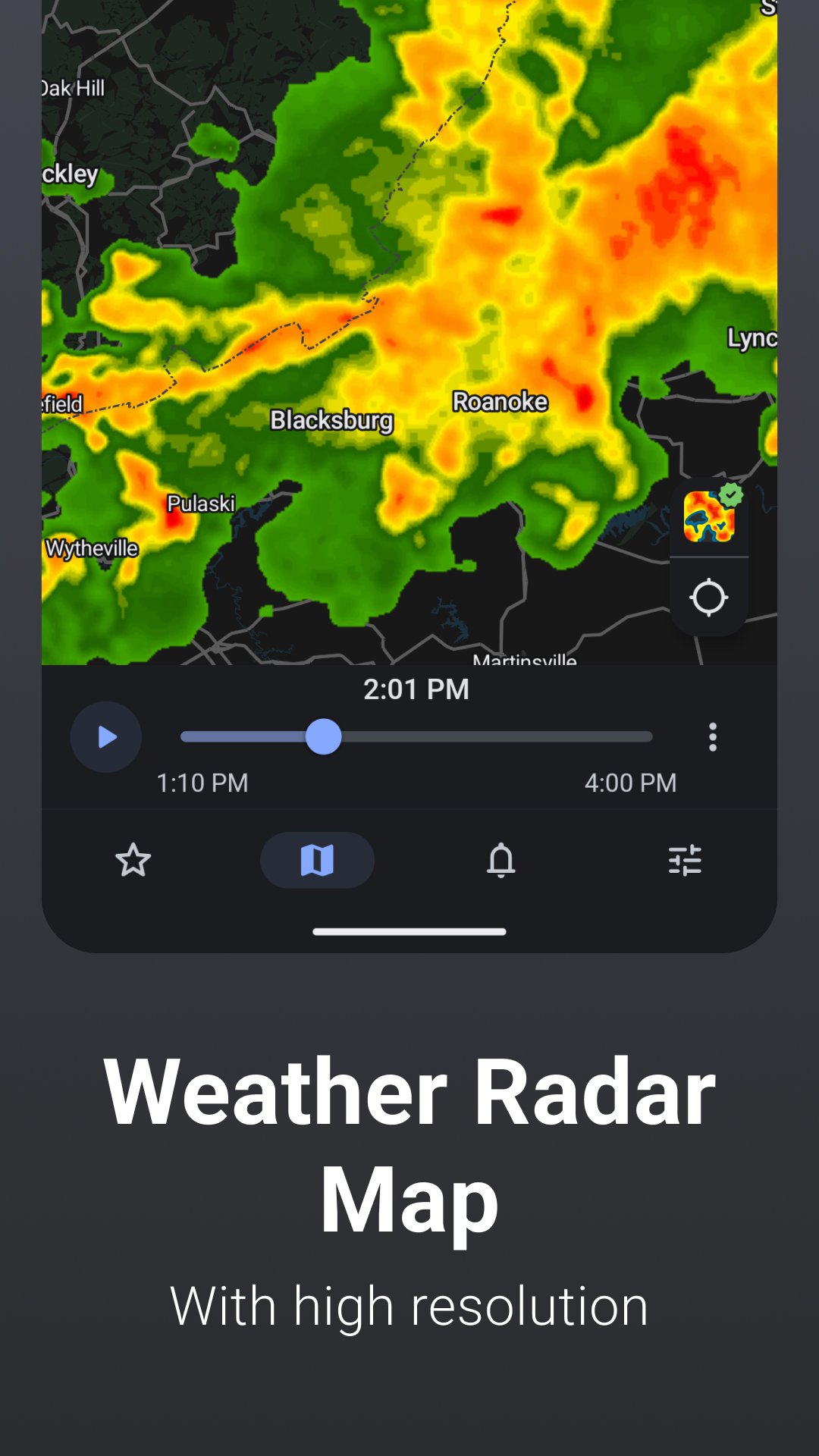 Descargar El tiempo Rain Viewer APK última versión 6.5.1 para Android