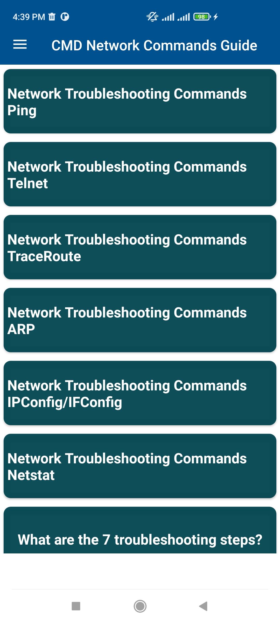Download Do Apk De Cmd Network Commands Guide Para Android