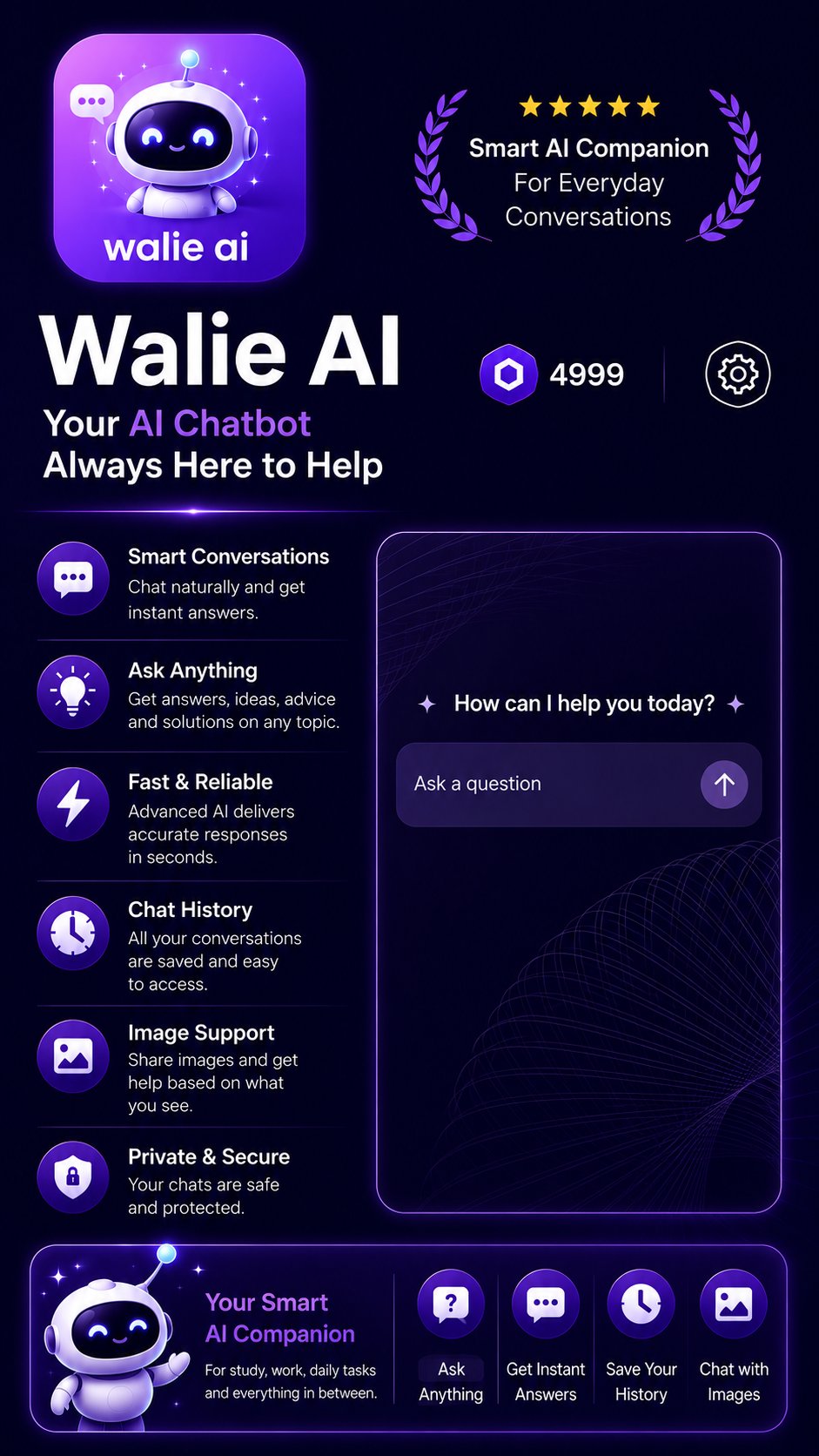 Walie AI - Smart Assistant APK 1.0.0 pour Android Gratuit télécharger