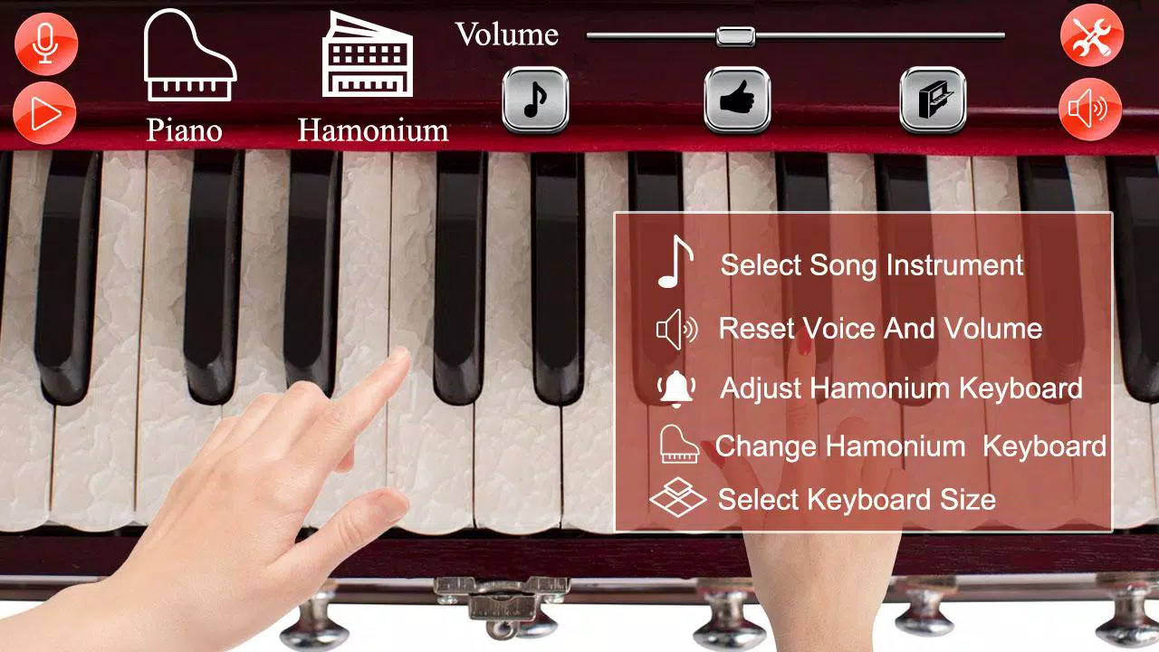 Playing Harmonium On Keyboard