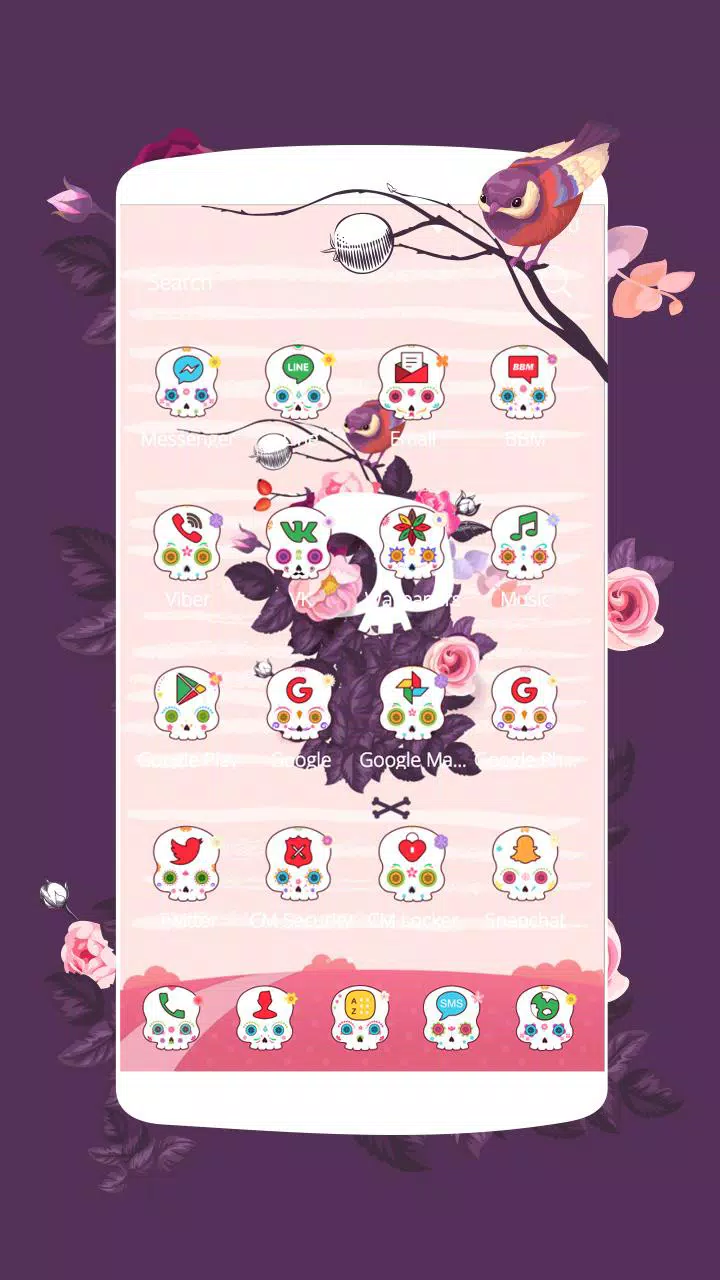 Pink Skull Wallpaper For Iphone