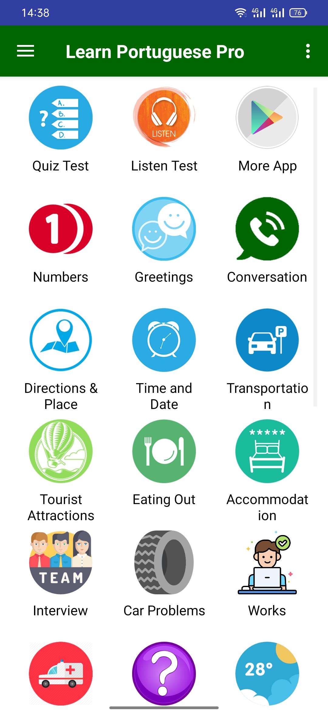 Learn Portuguese Offline Pro Latest Version 2.55 for Android Learn Portuguese Offline Pro Latest Version 2.55 for Android