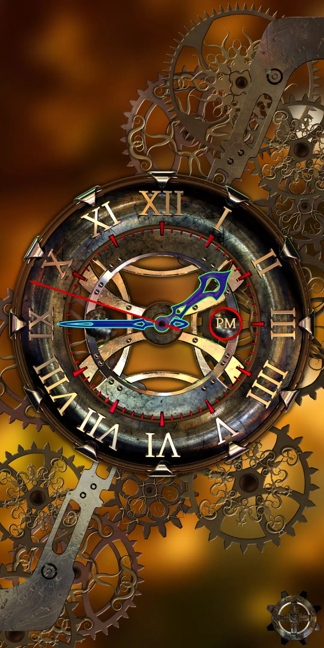 Steampunk Wallpaper Clock