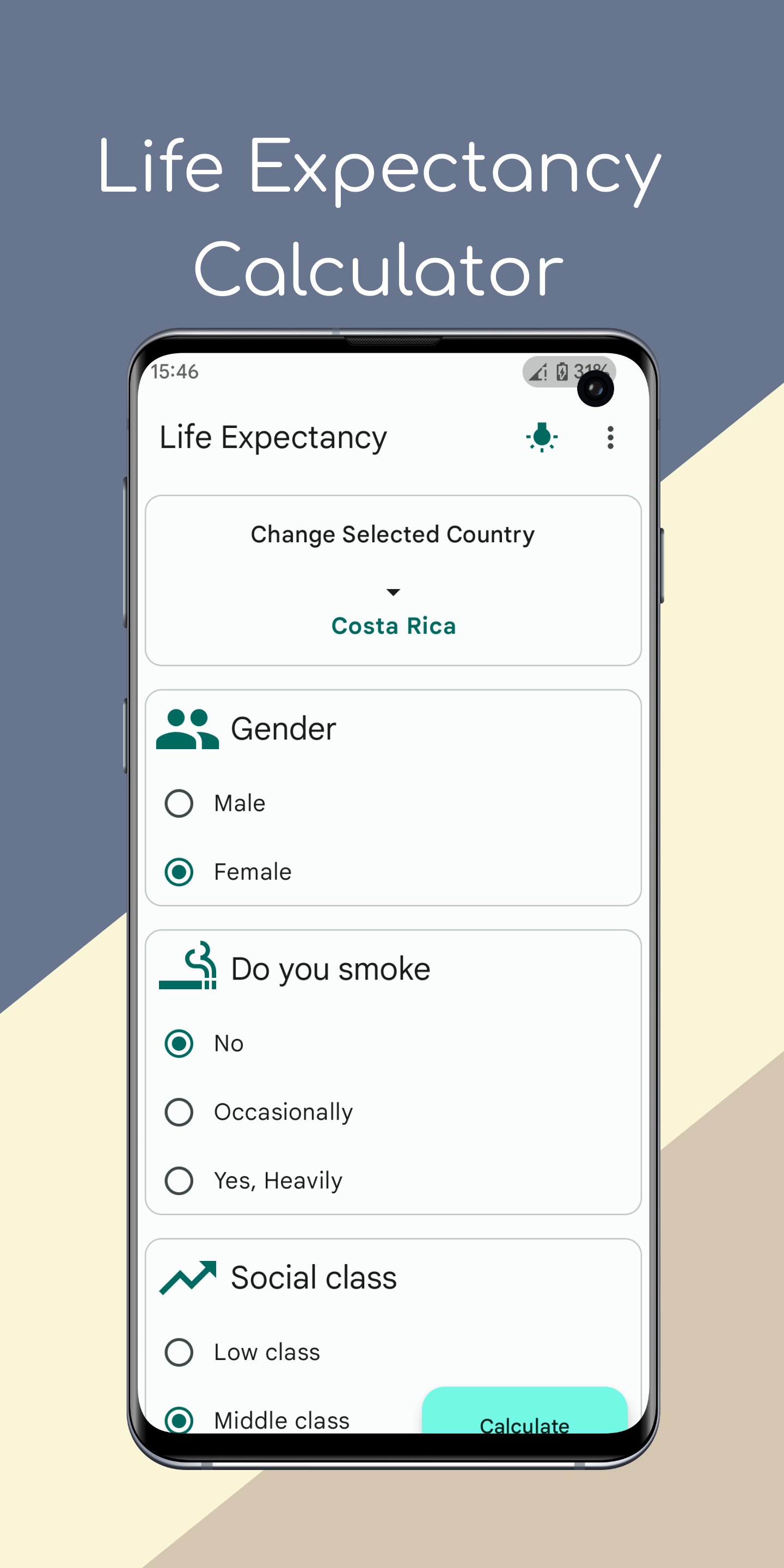 Life Expectancy Calculator APK للاندرويد تنزيل
