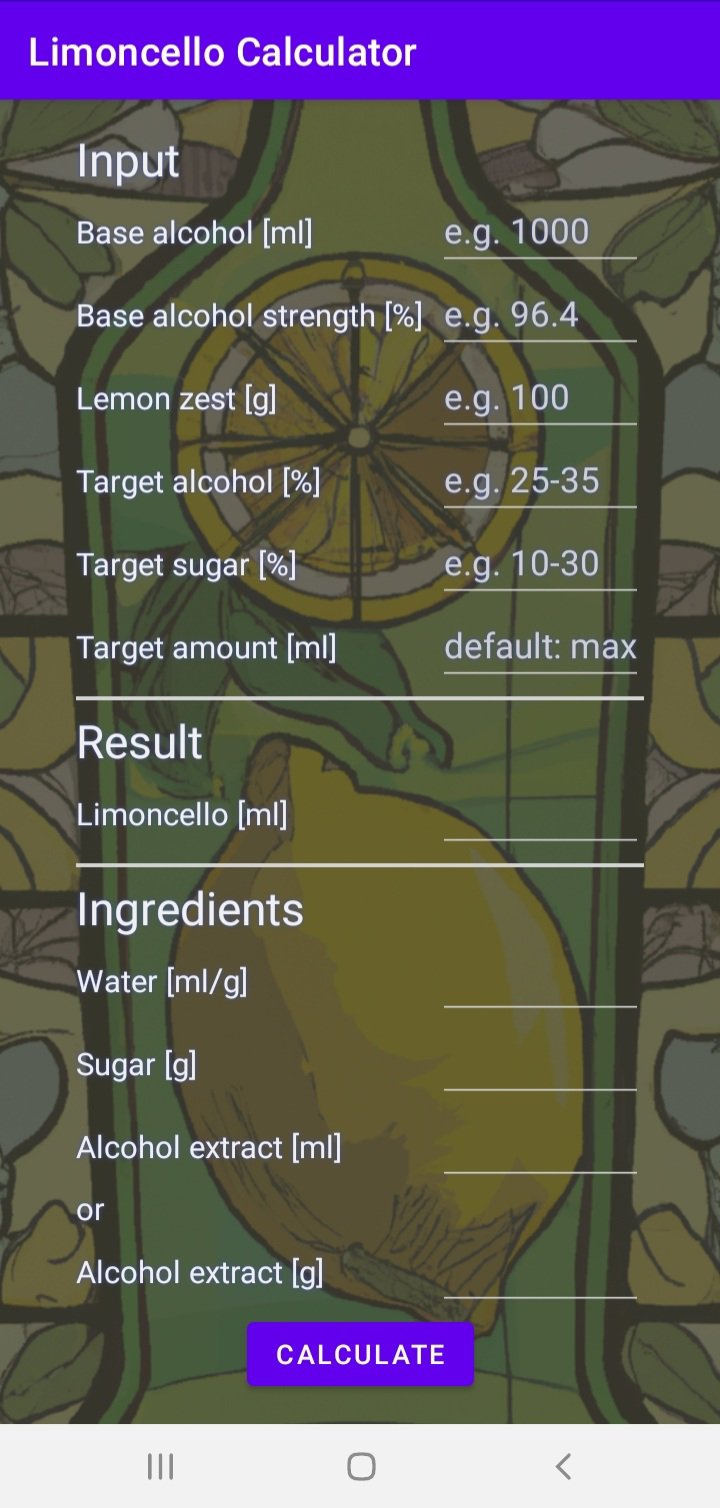 Limoncello Calculator APK for Android Download