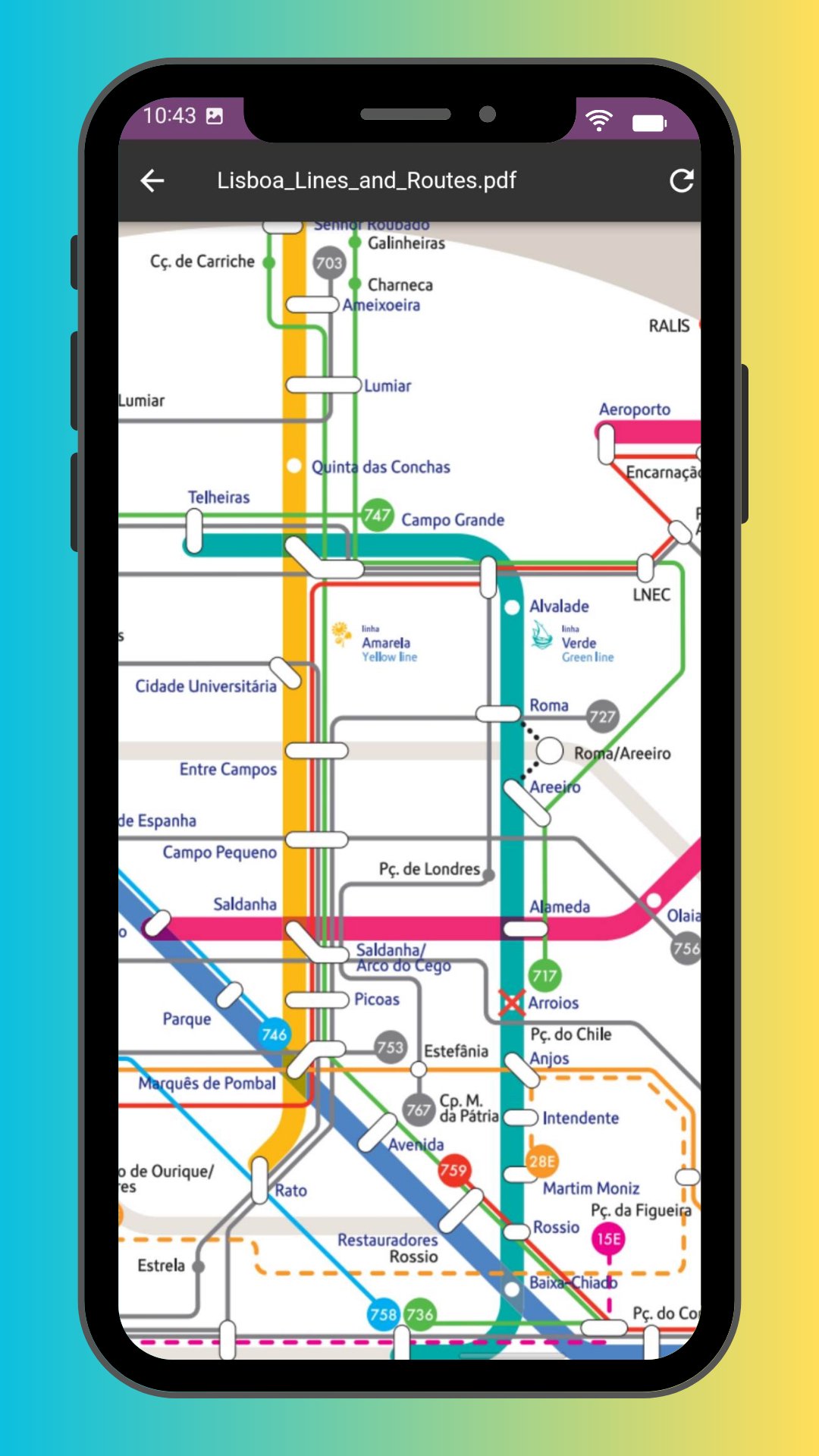 Lisbon Metro Map 2024 APK for Android Download
