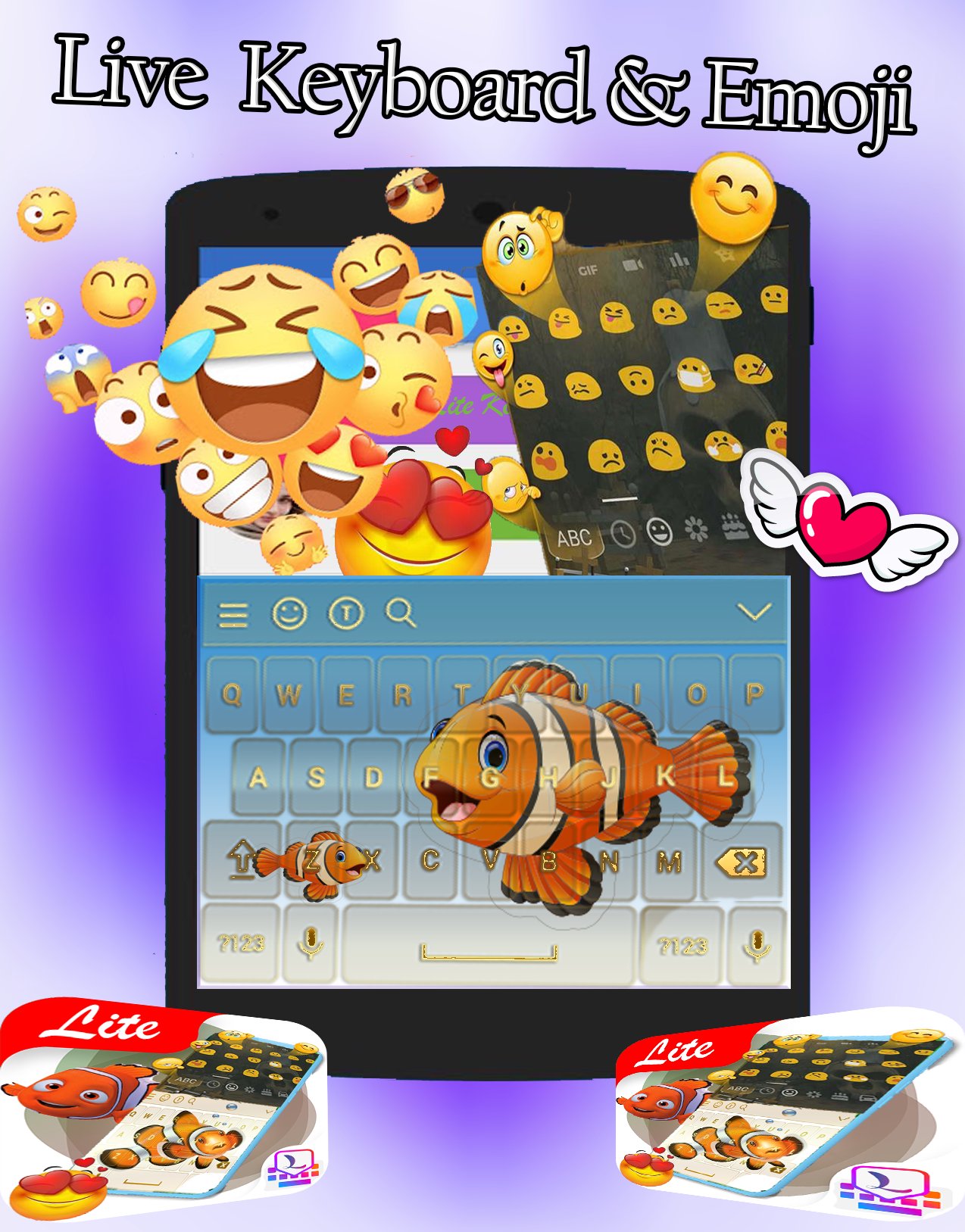 L keyboard clown fish : Live Clown Fish Keyboard APK للاندرويد تنزيل