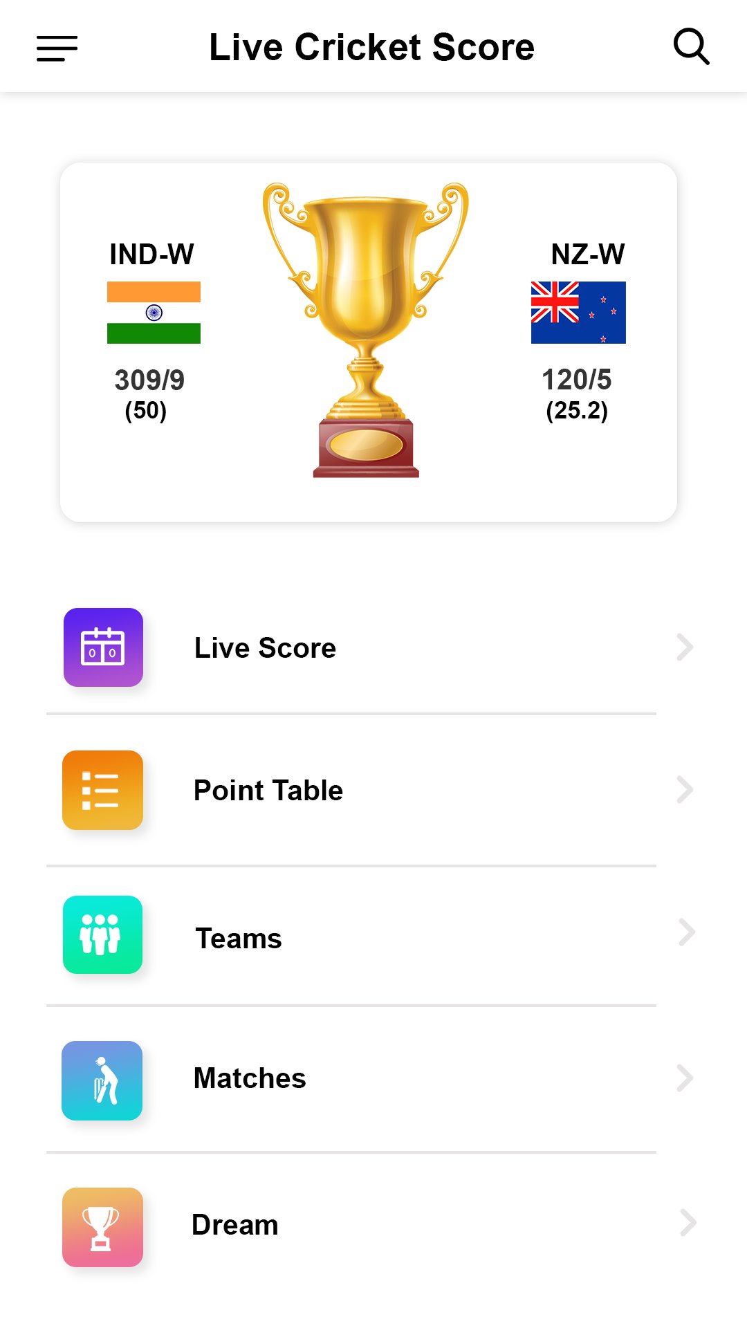 Live Cricket Score APK for Android Download