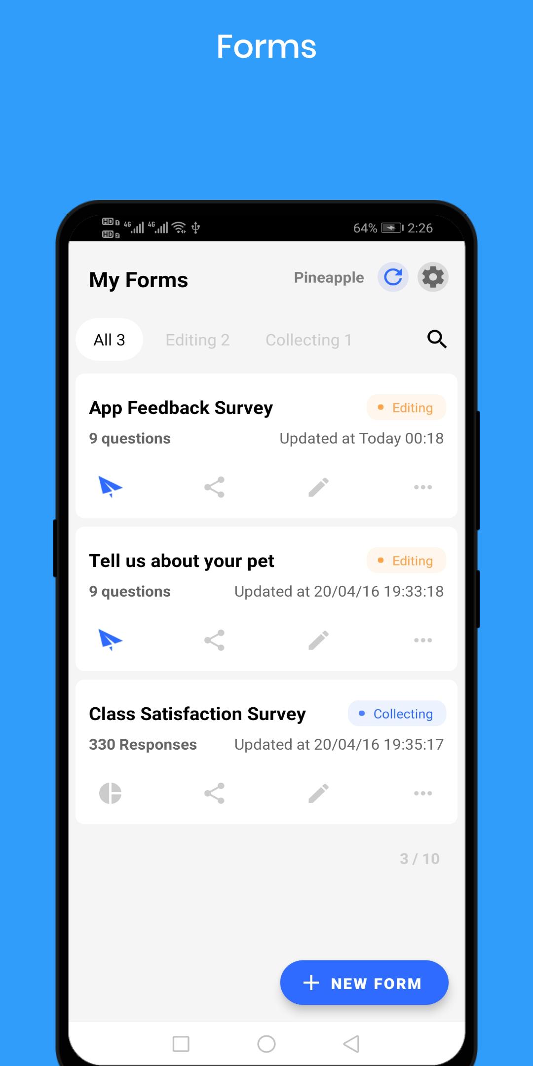AnyForm - Conversational form survey questionnaire APK Download for ... AnyForm - Conversational form survey questionnaire APK Download for ...