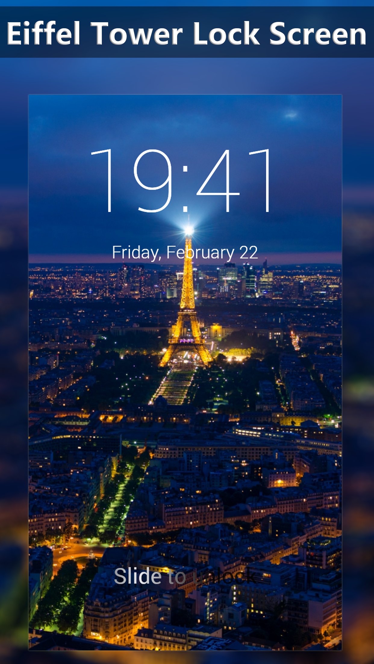 Eiffel Tower Lock Screen & Wallpapers APK للاندرويد تنزيل