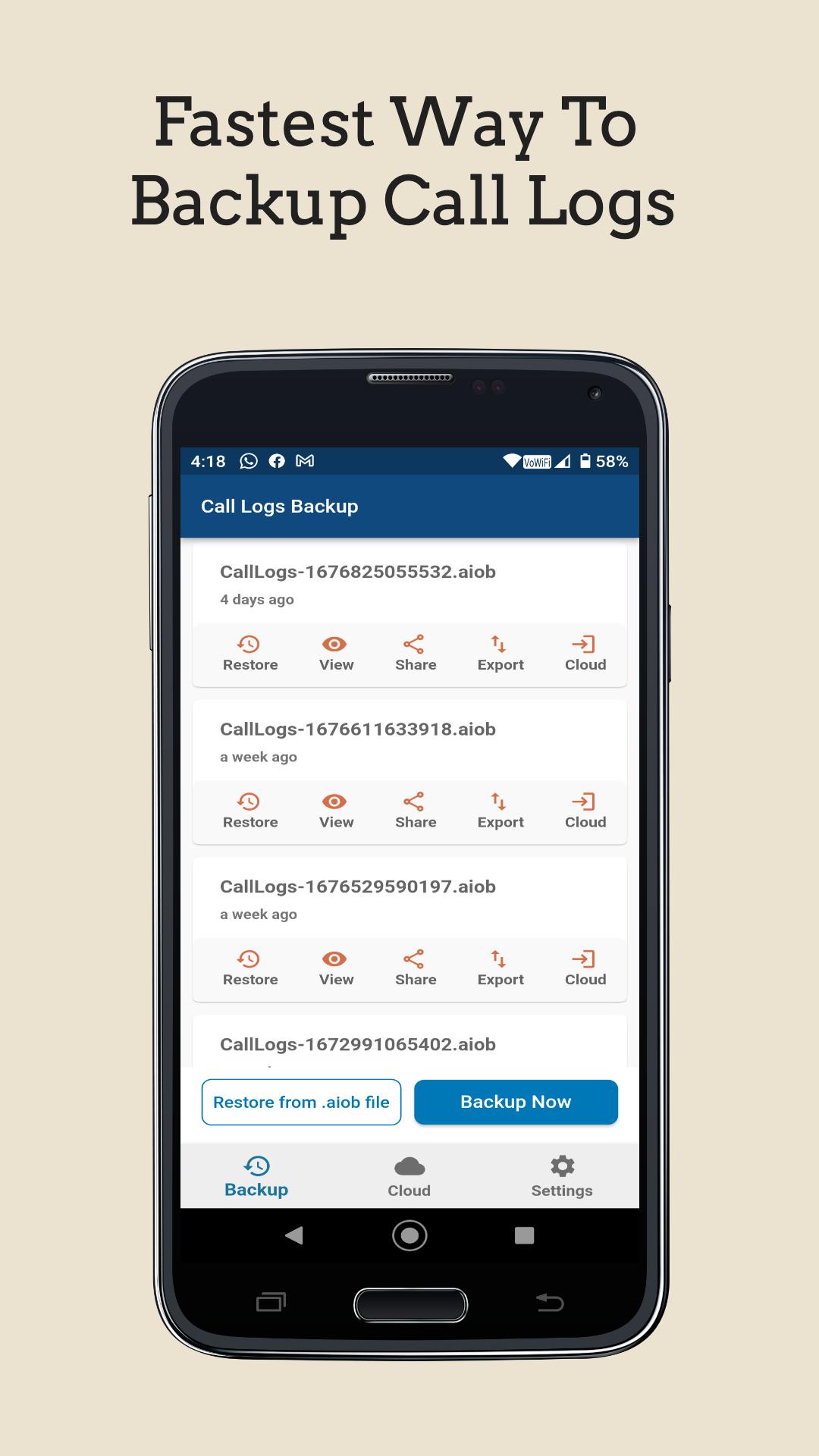 Call Logs Backup APK for Android Download Call Logs Backup APK for Android Download