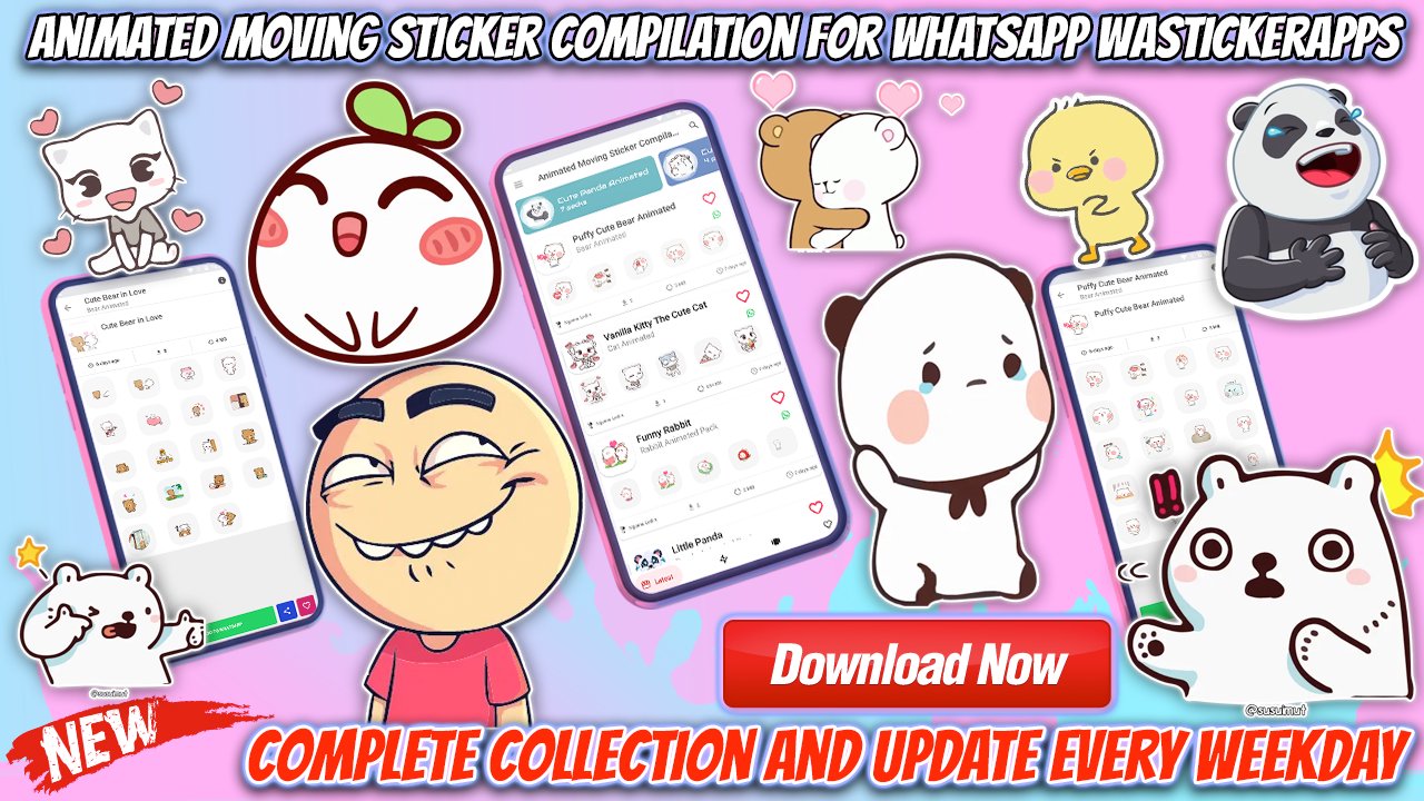 Animated Moving Sticker Compilation WAStickerApps APK for Android Download