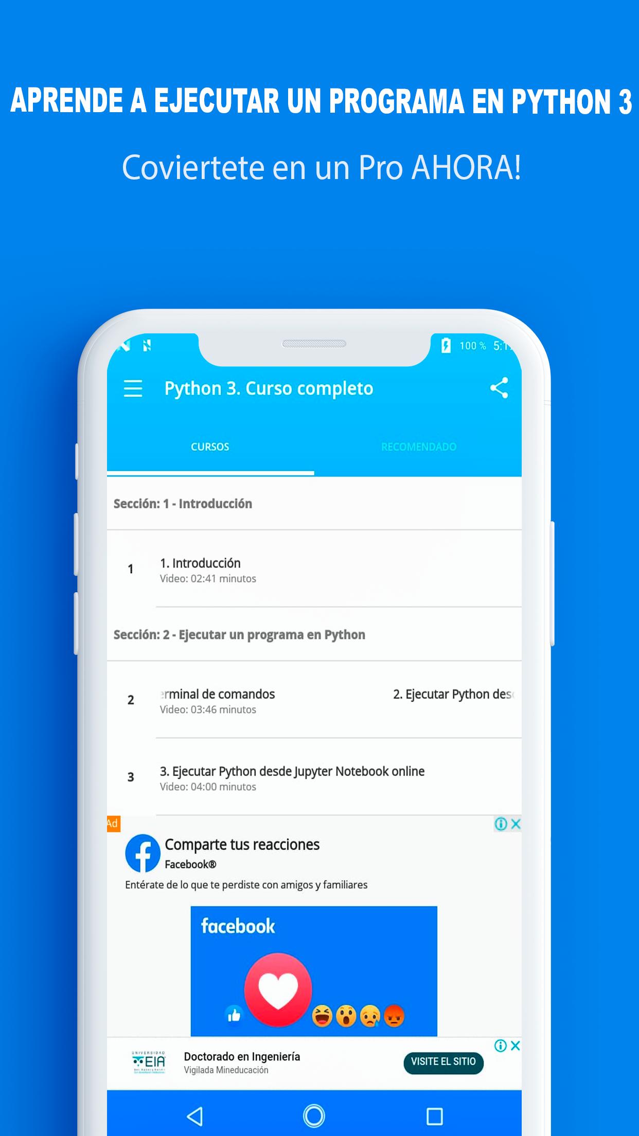 Descargar Curso De Python 3. Completo Aprende Desde Cero APK Última ... Descargar Curso De Python 3. Completo Aprende Desde Cero APK Última ...
