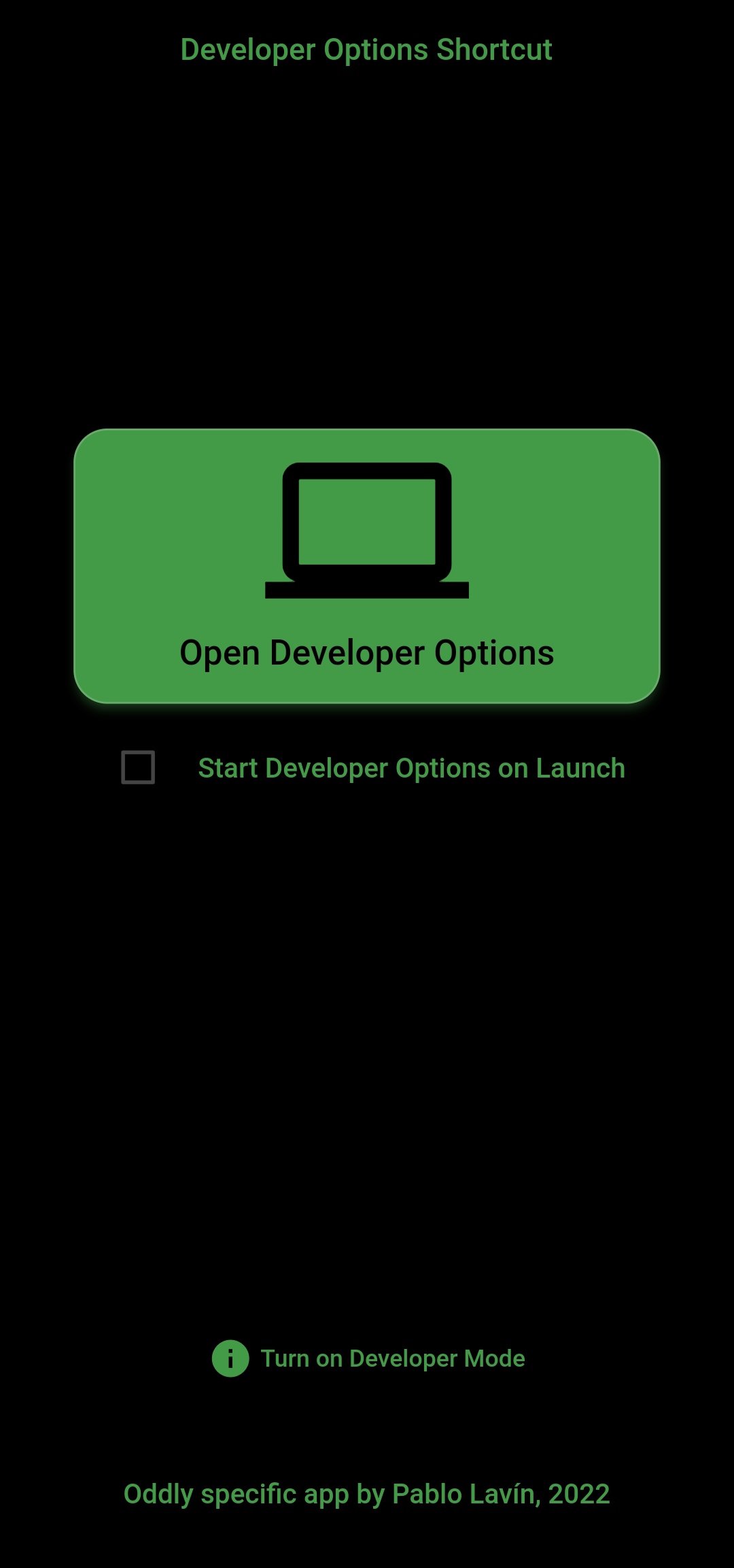 Developer Options Shortcut APK for Android Download