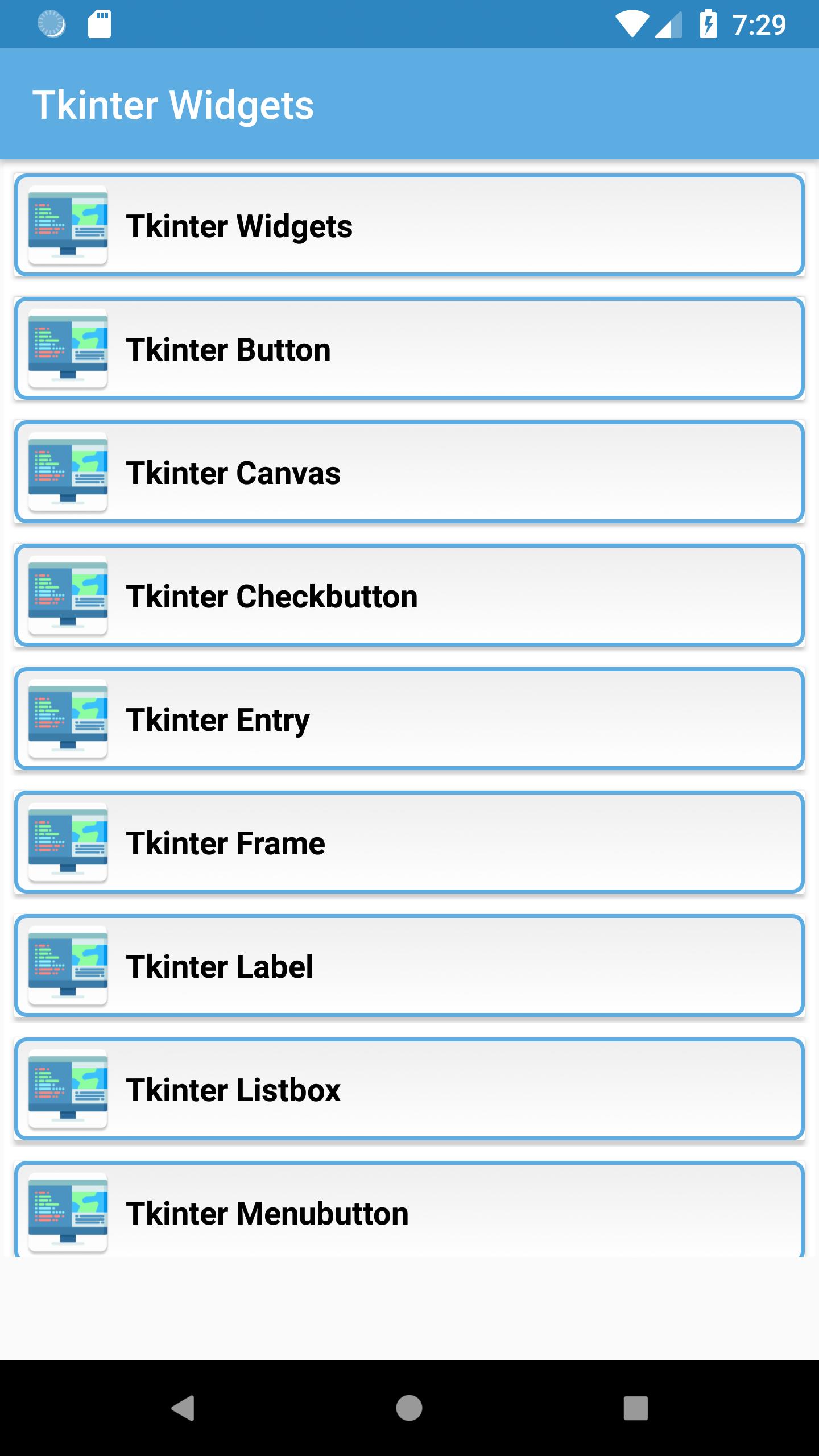 Python Tkinter Tutorials APK for Android Download Python Tkinter Tutorials APK for Android Download