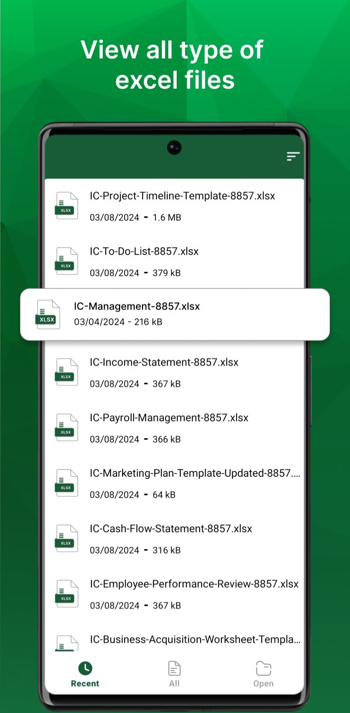 Descargar Excel Viewer - view xlsx & xls APK Última Versión 1.1.5 para Android
