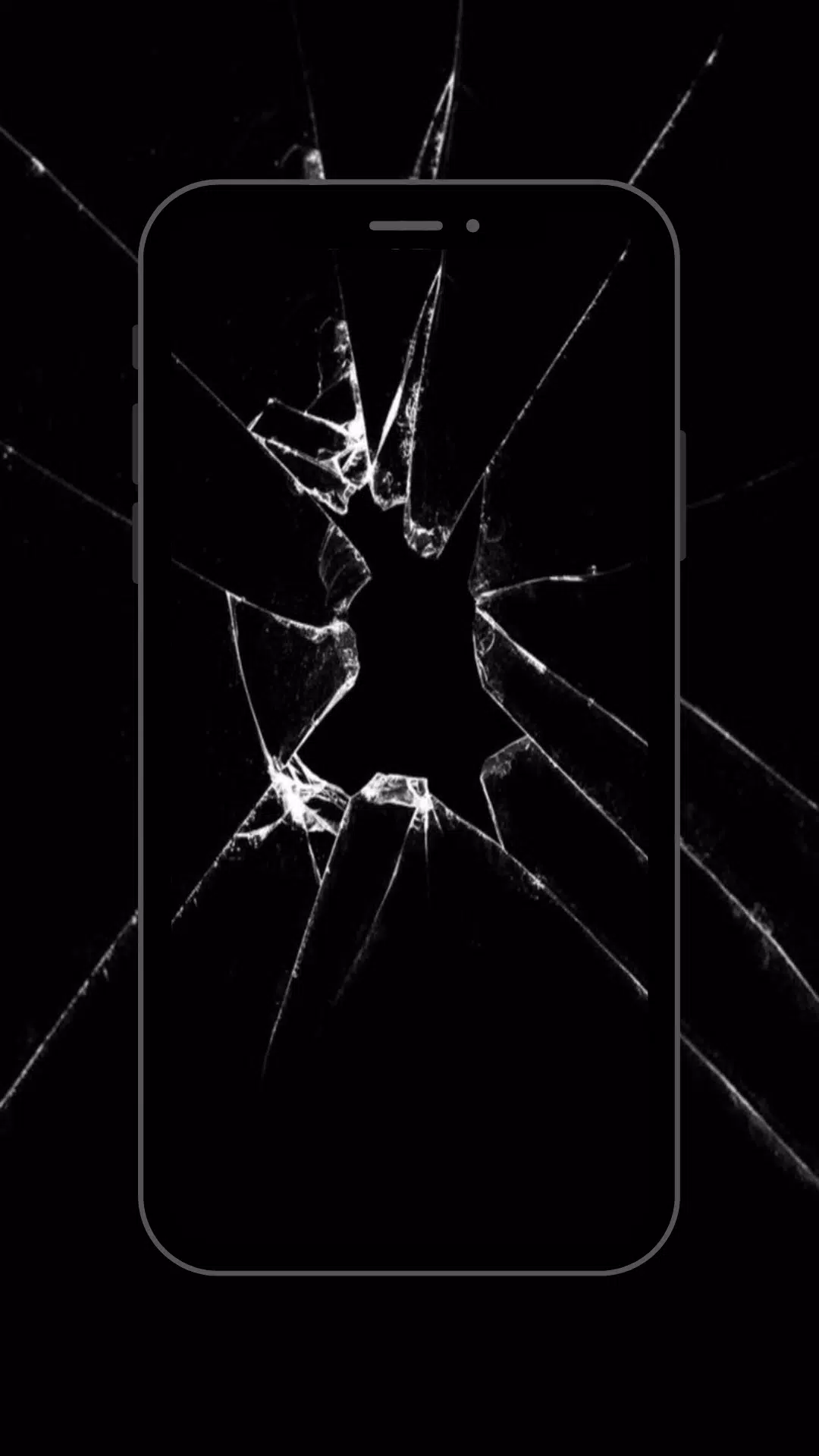 Realistic Cracked Screen Wallpaper Hd