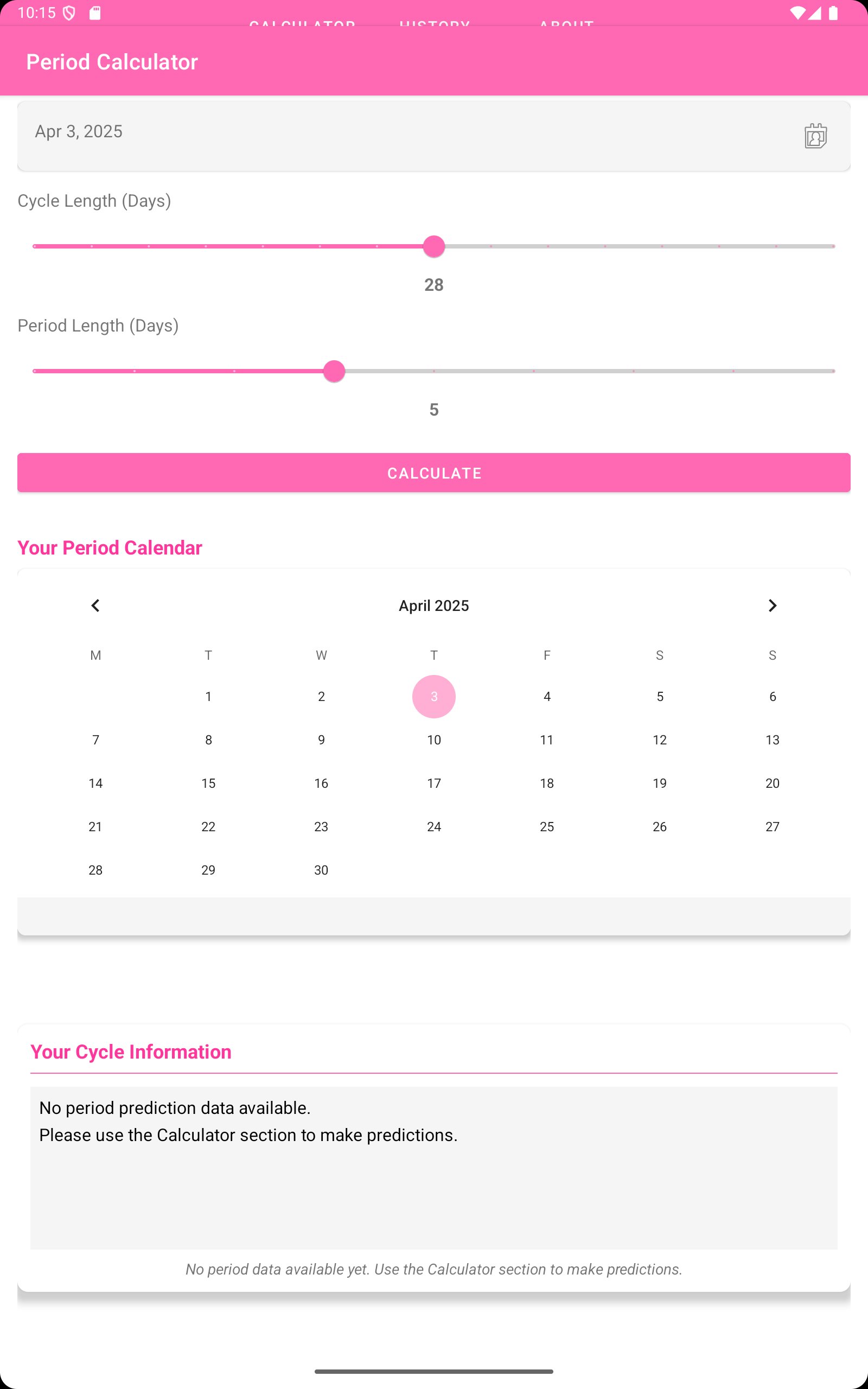 Period Calculator APK for Android Download