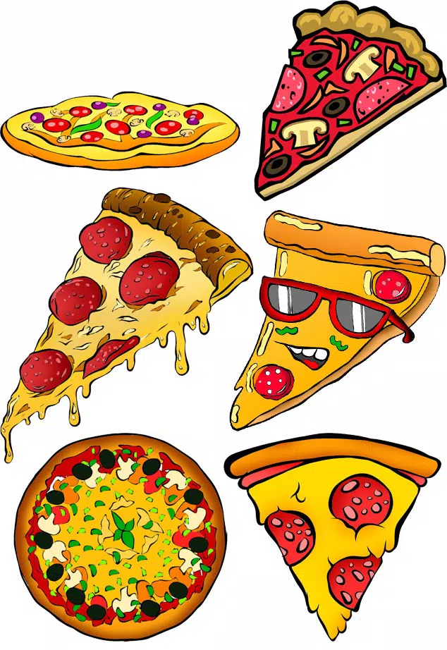 Cute Pizza Drawing