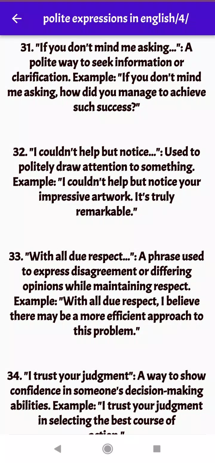 Examples Of Polite Expressions In English