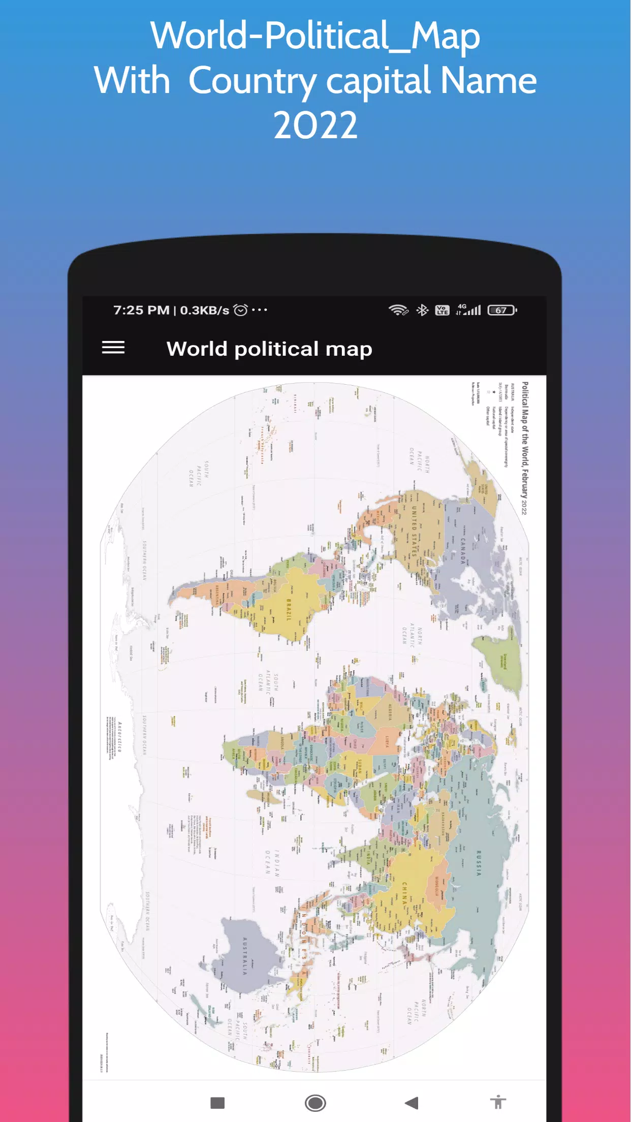 Political Map Of The World 2022