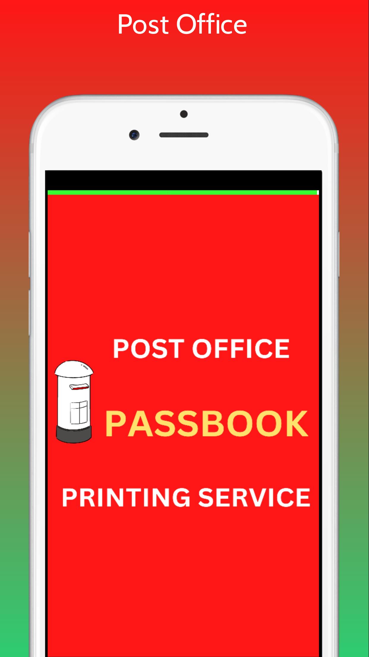 Post Office Pass Book Printing Apk For Android Download