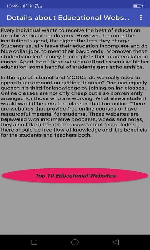 Top 10 Educational websites. APK for Android Download Top 10 Educational websites. APK for Android Download