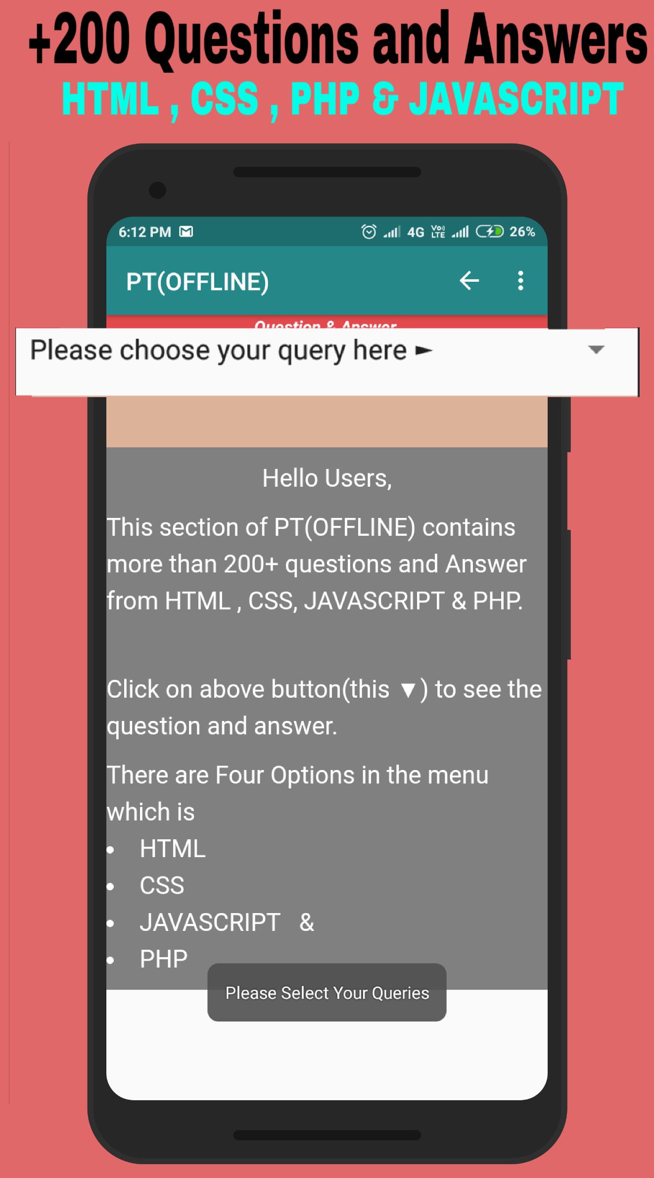 Programming Tutorial Offline Learn Html Css Js Php Apk For Android Download 2764