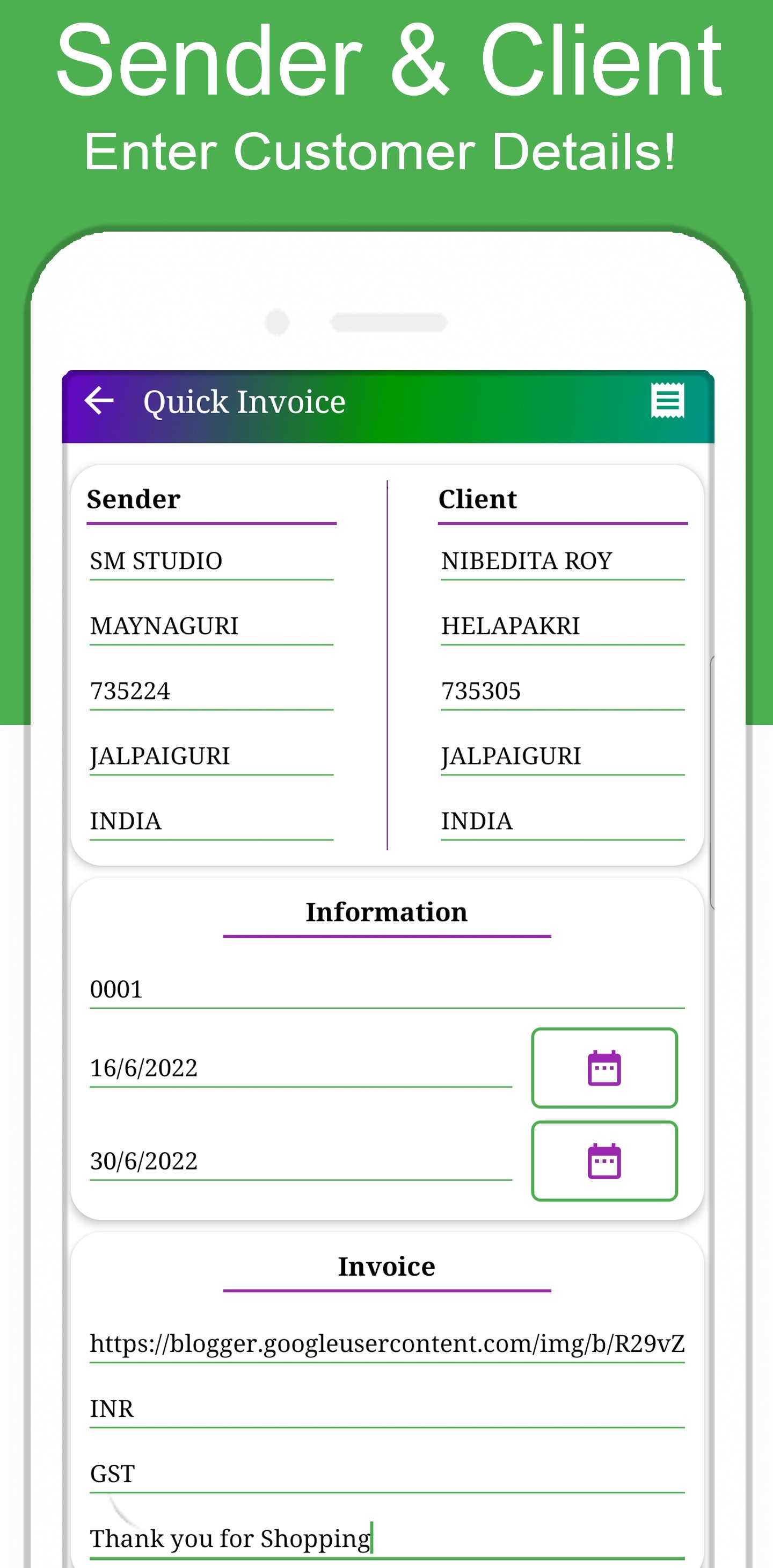 Quick Invoice & GST Billing APK for Android Download