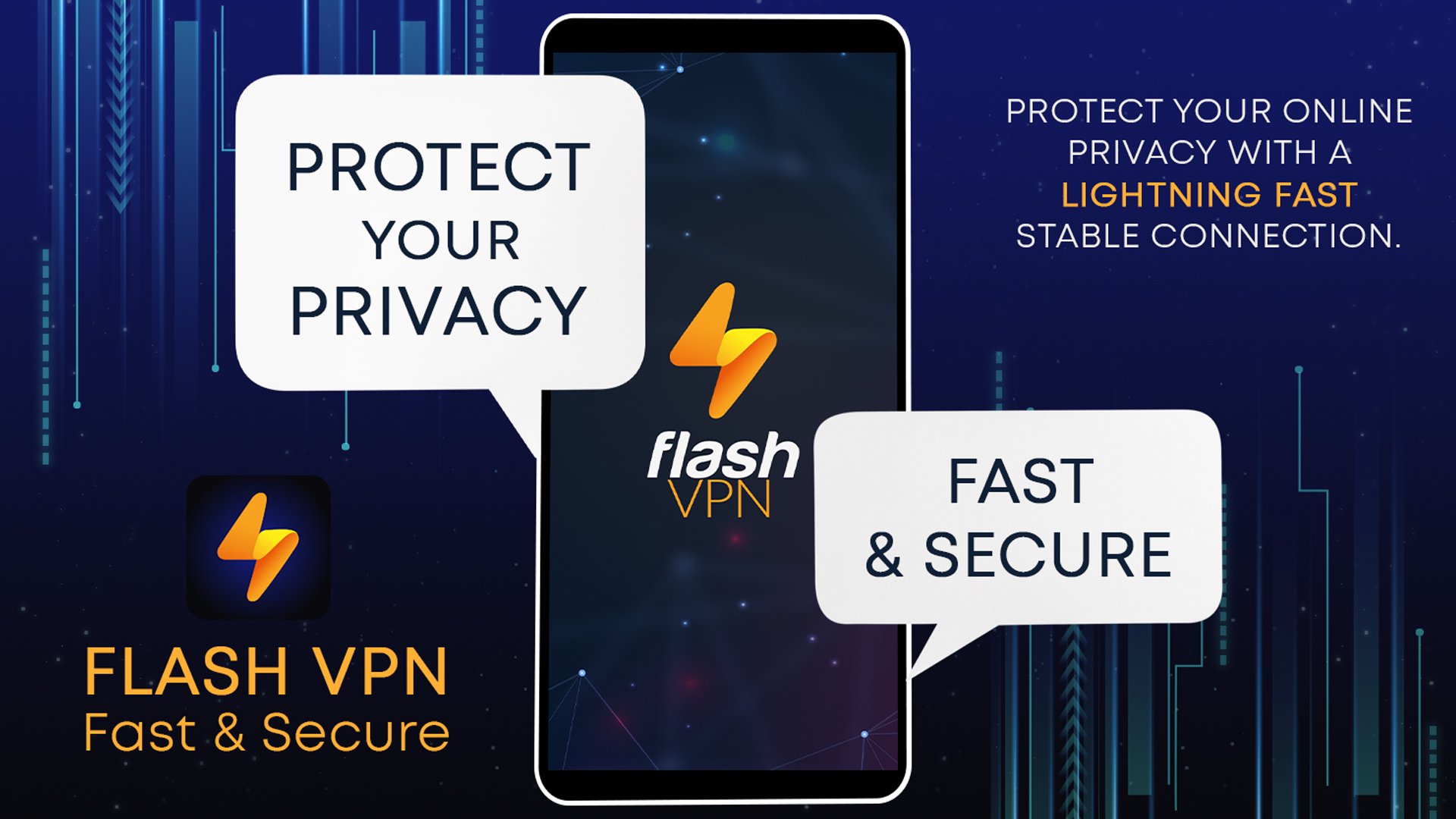 Скачать Flash VPN Fast & Secure APK для Android