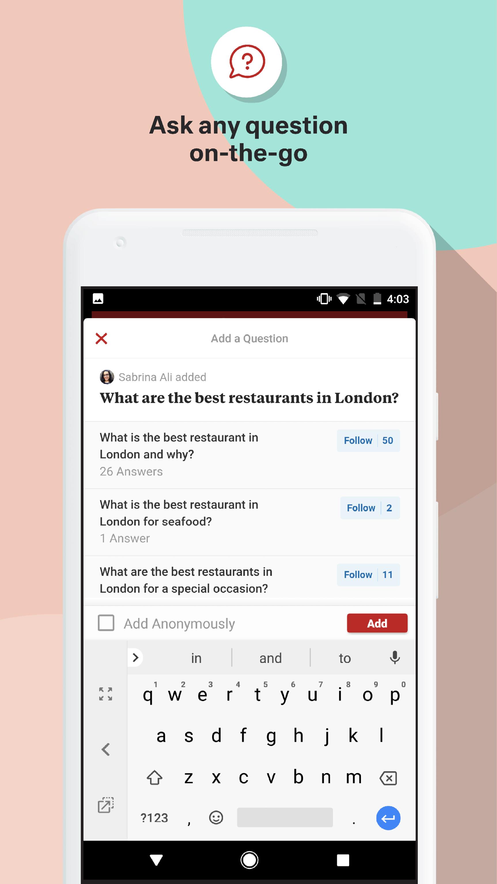 Quora for Android - APK Download Quora for Android - APK Download