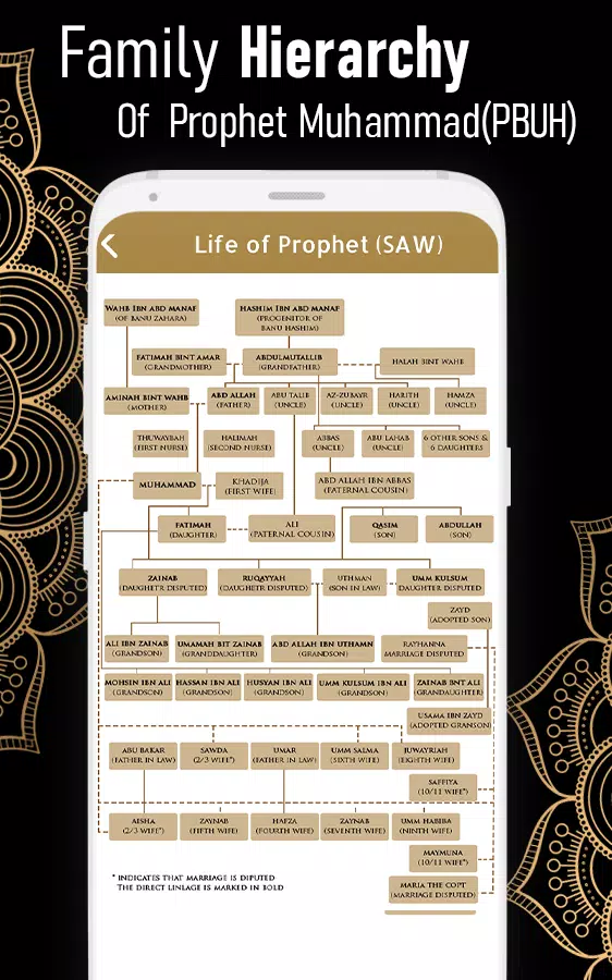 Prophet Muhammad Wives Family Tree