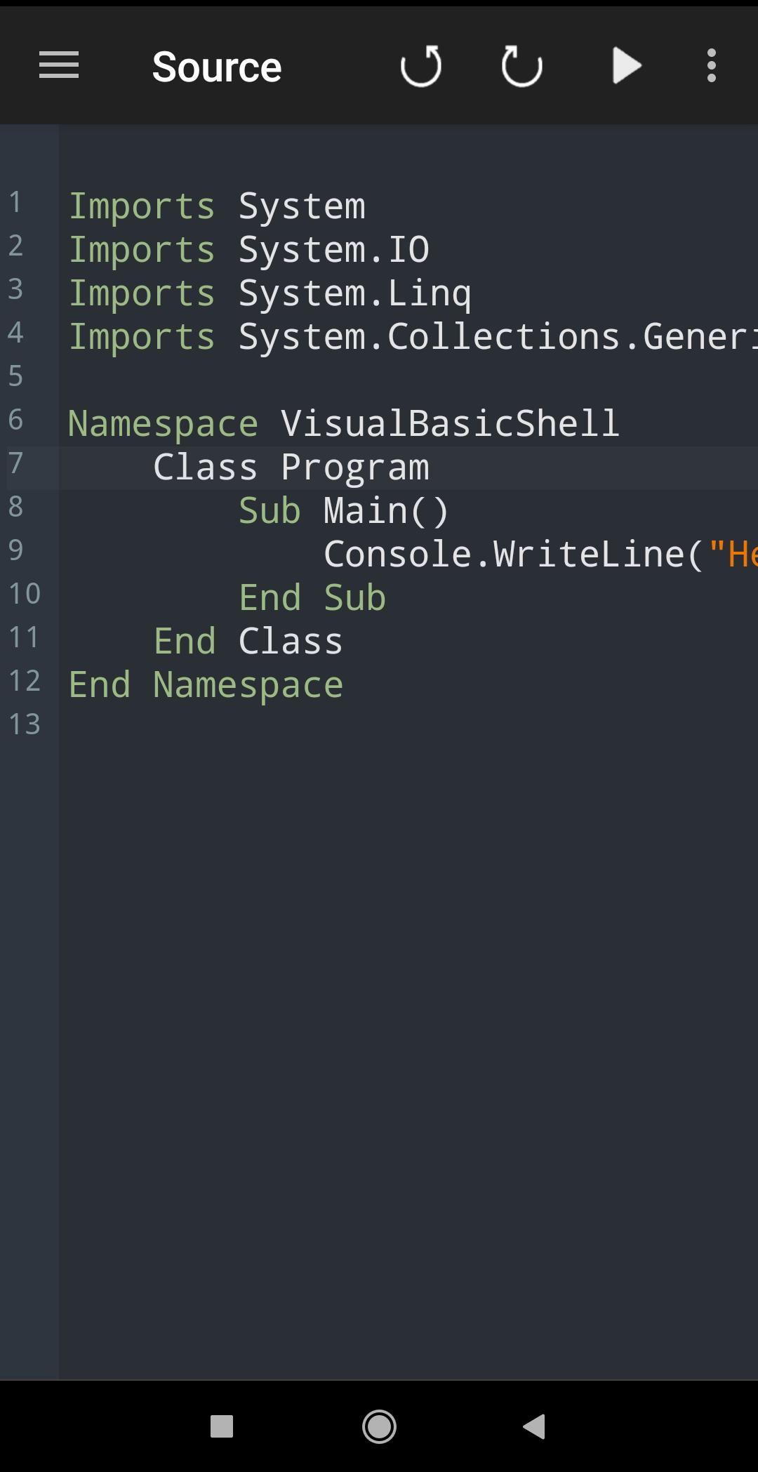 VB.NET Shell (Visual Basic Offline Compiler) APK for Android Download VB.NET Shell (Visual Basic Offline Compiler) APK for Android Download